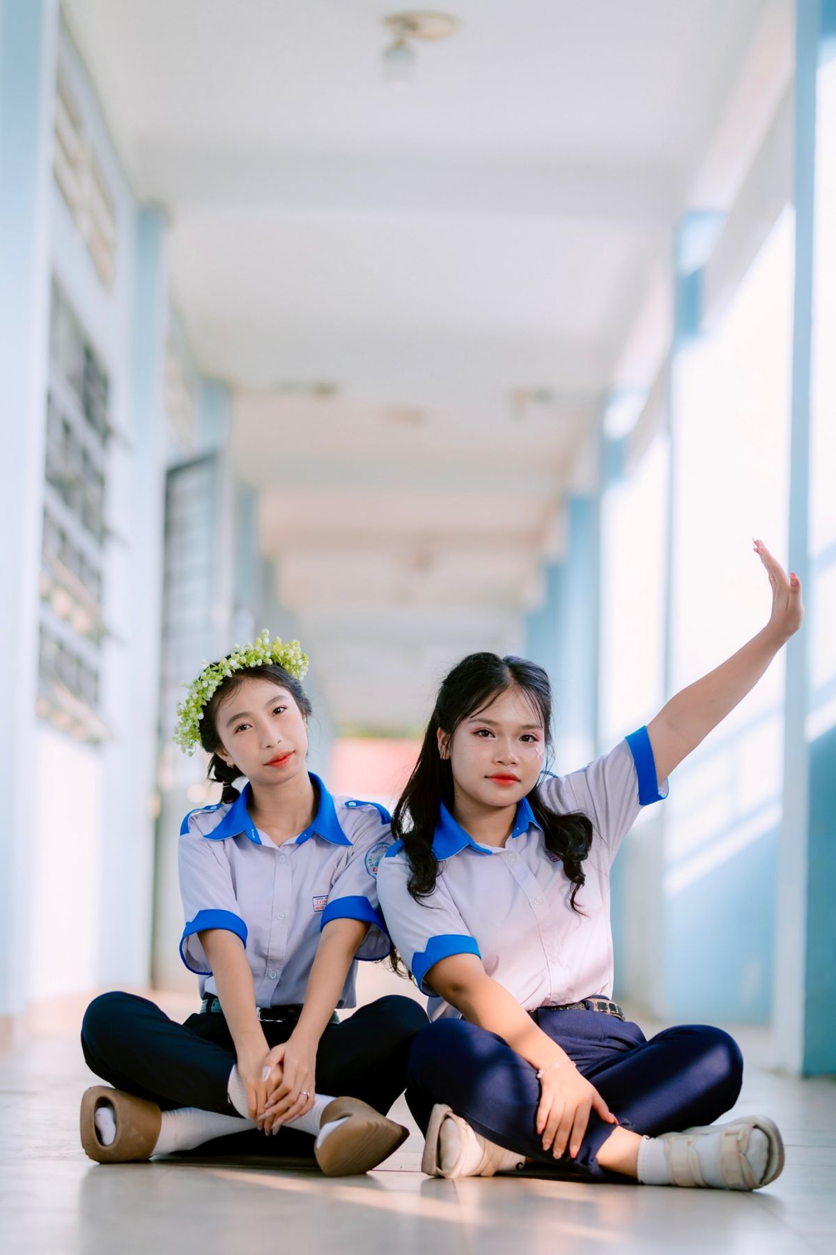 Students In Blue Uniform Photos, Download The BEST Free Students In ...
