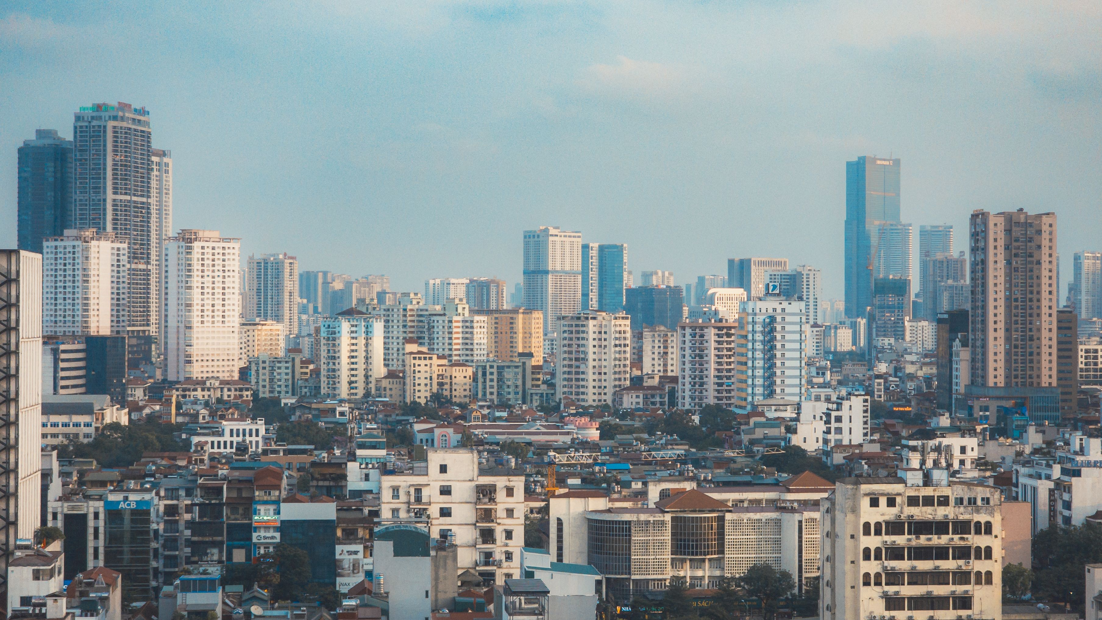 Skyline of Hanoi with Modern Skyscrapers · Free Stock Photo
