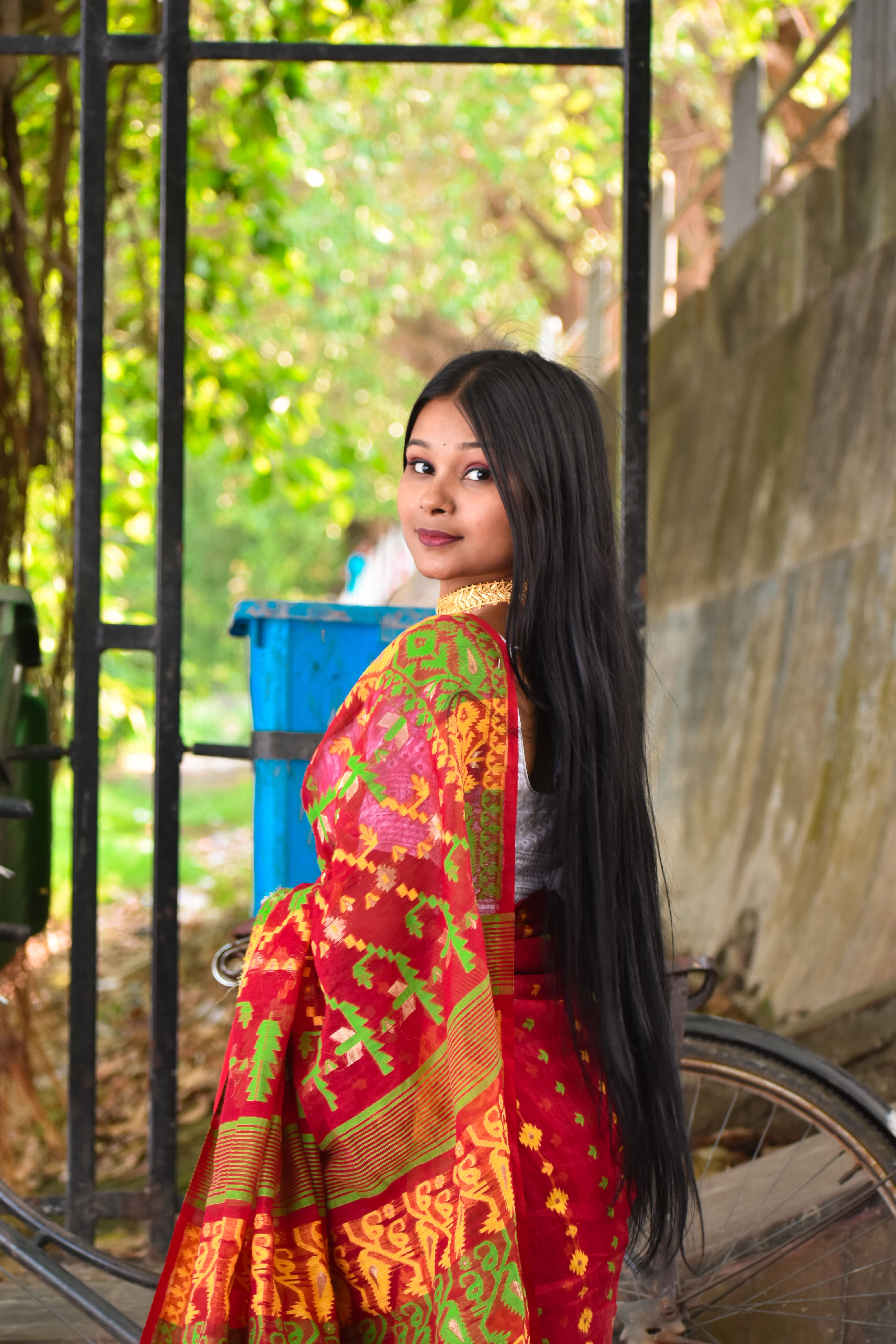 Woman In A Red Saree Photos, Download The BEST Free Woman In A Red ...