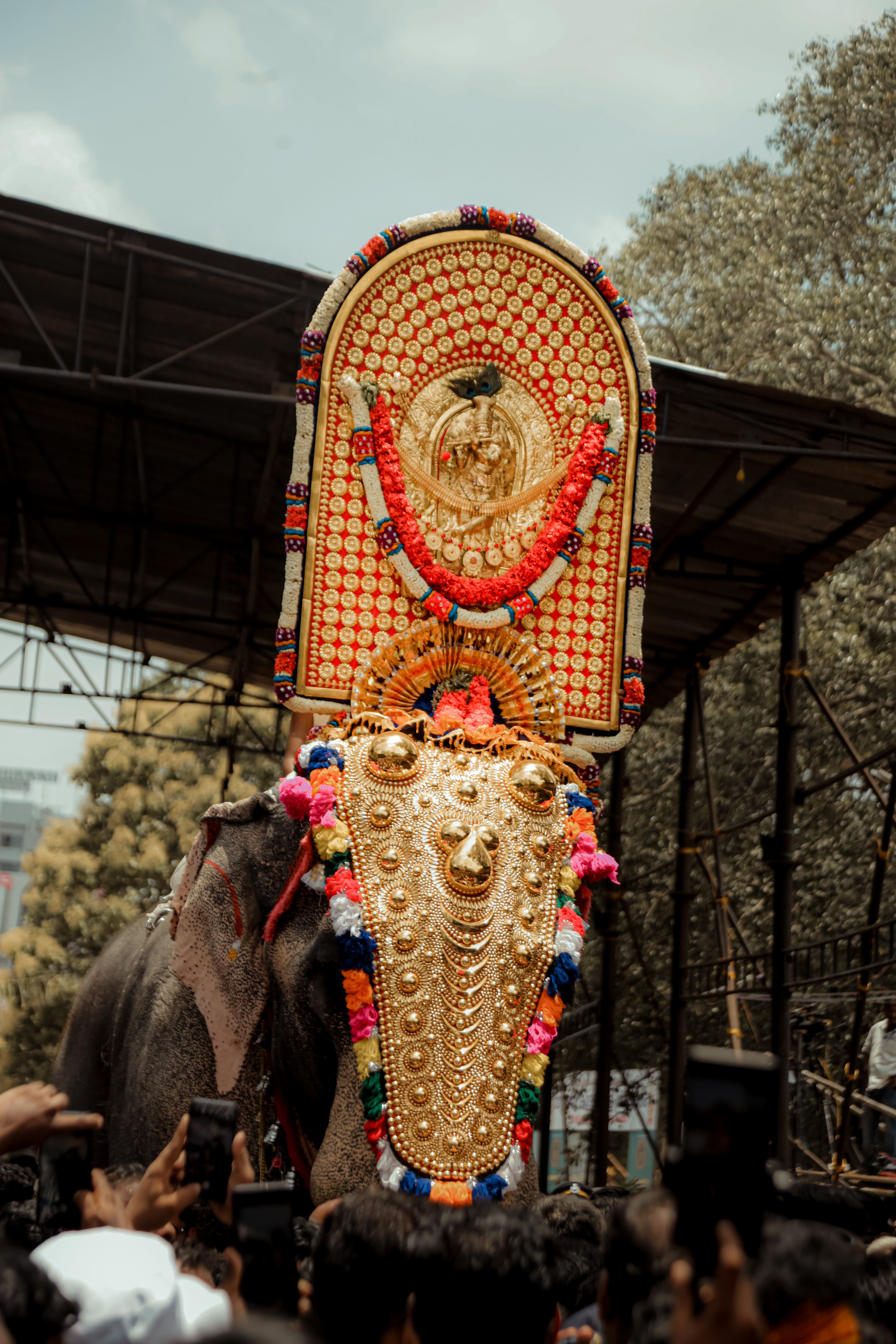 Decorated Elephant at Thrissur Pooram Festival · Free Stock Photo