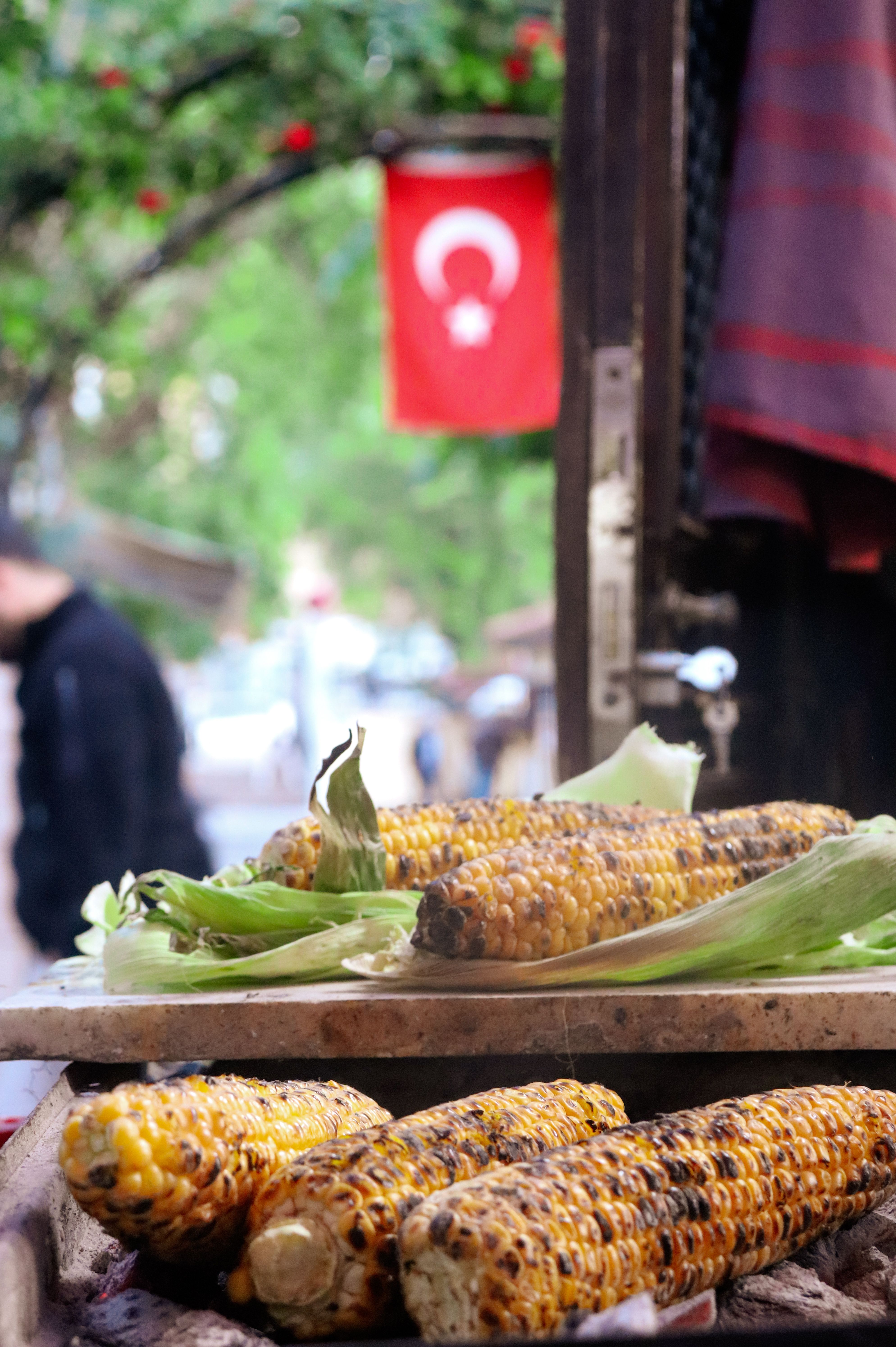 Grilled Corn in Turkish Street Market · Free Stock Photo