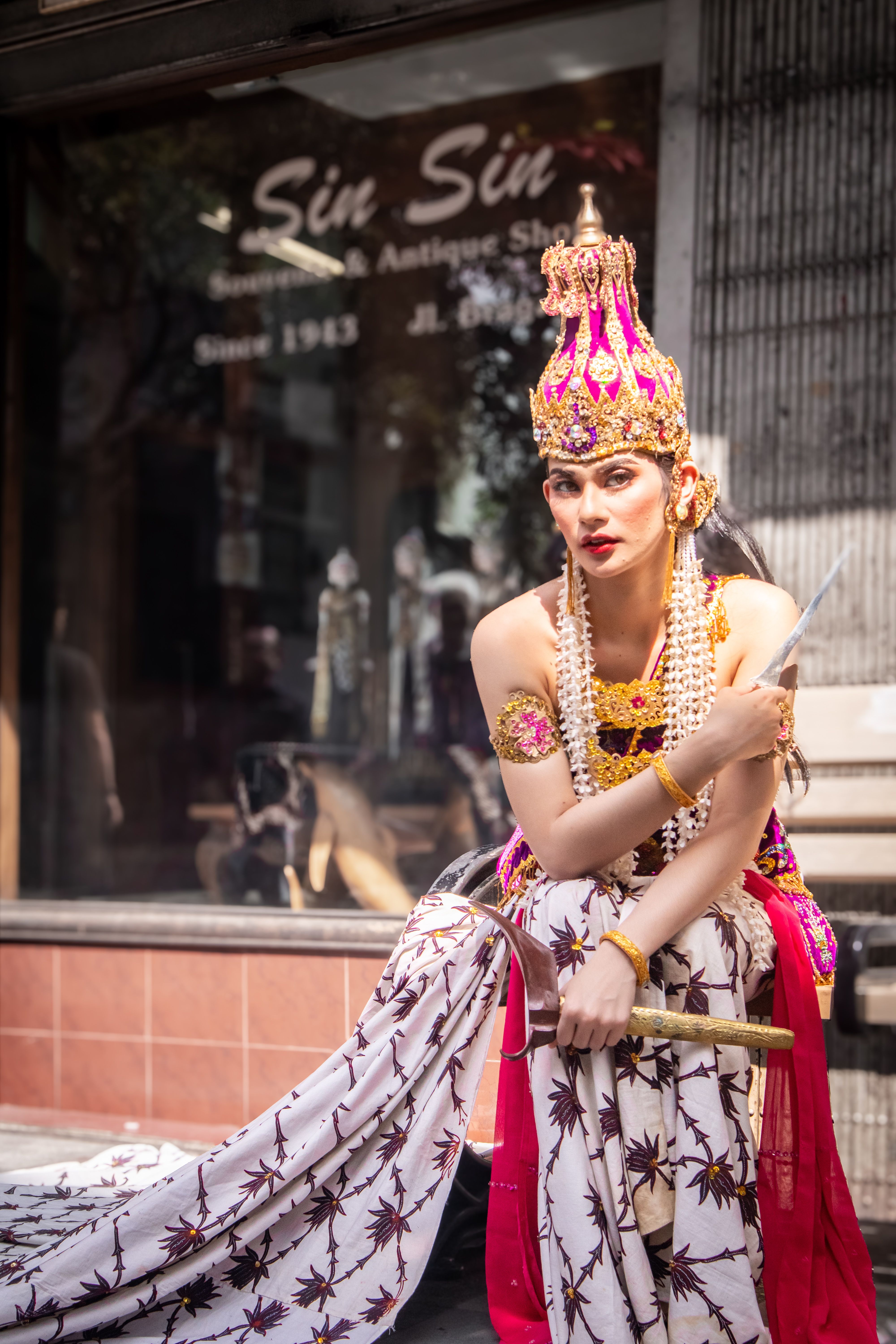 Elegant Indonesian Traditional Costume Portrait · Free Stock Photo