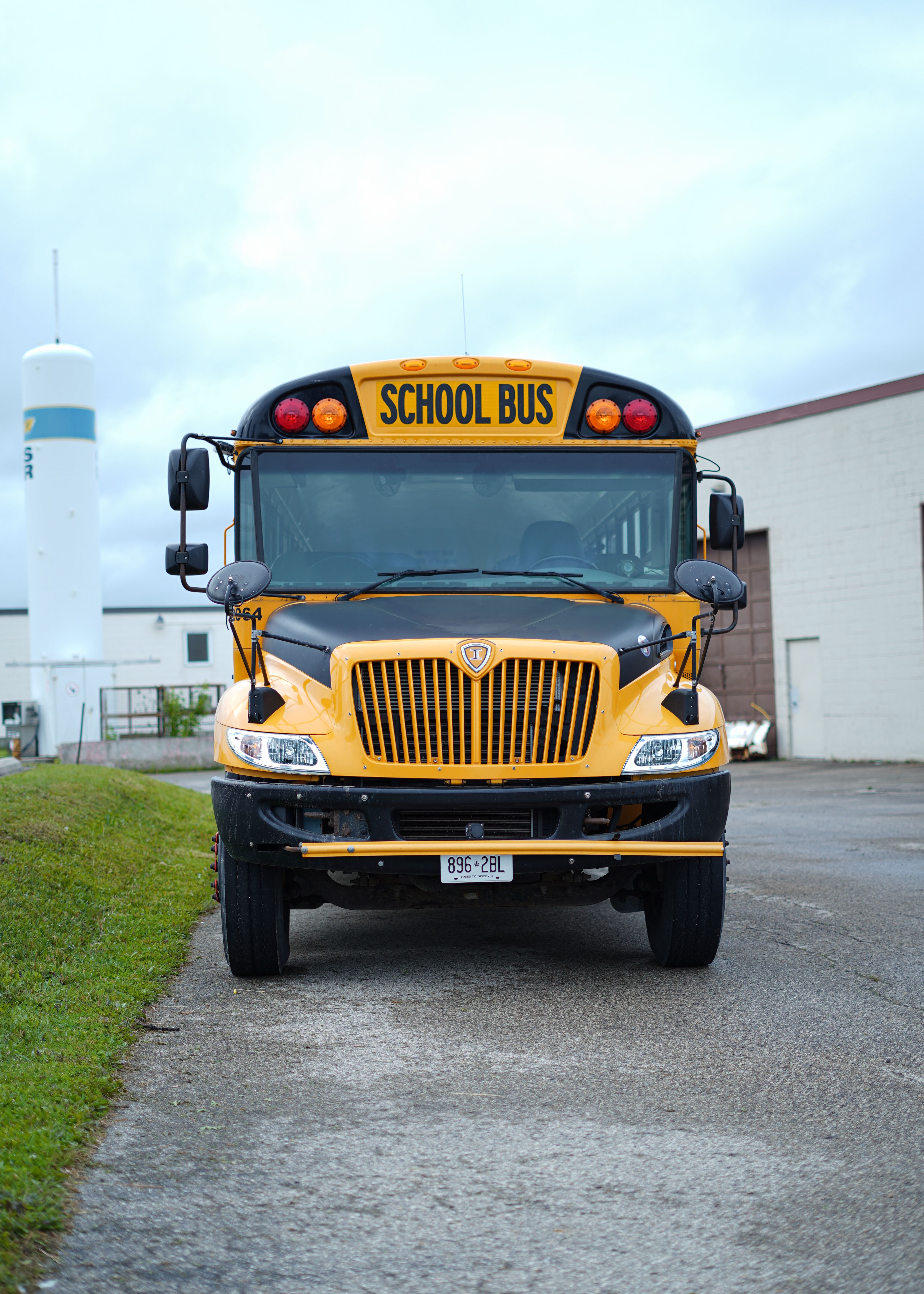 Classic Yellow School Bus in Kitchener, Ontario · Free Stock Photo