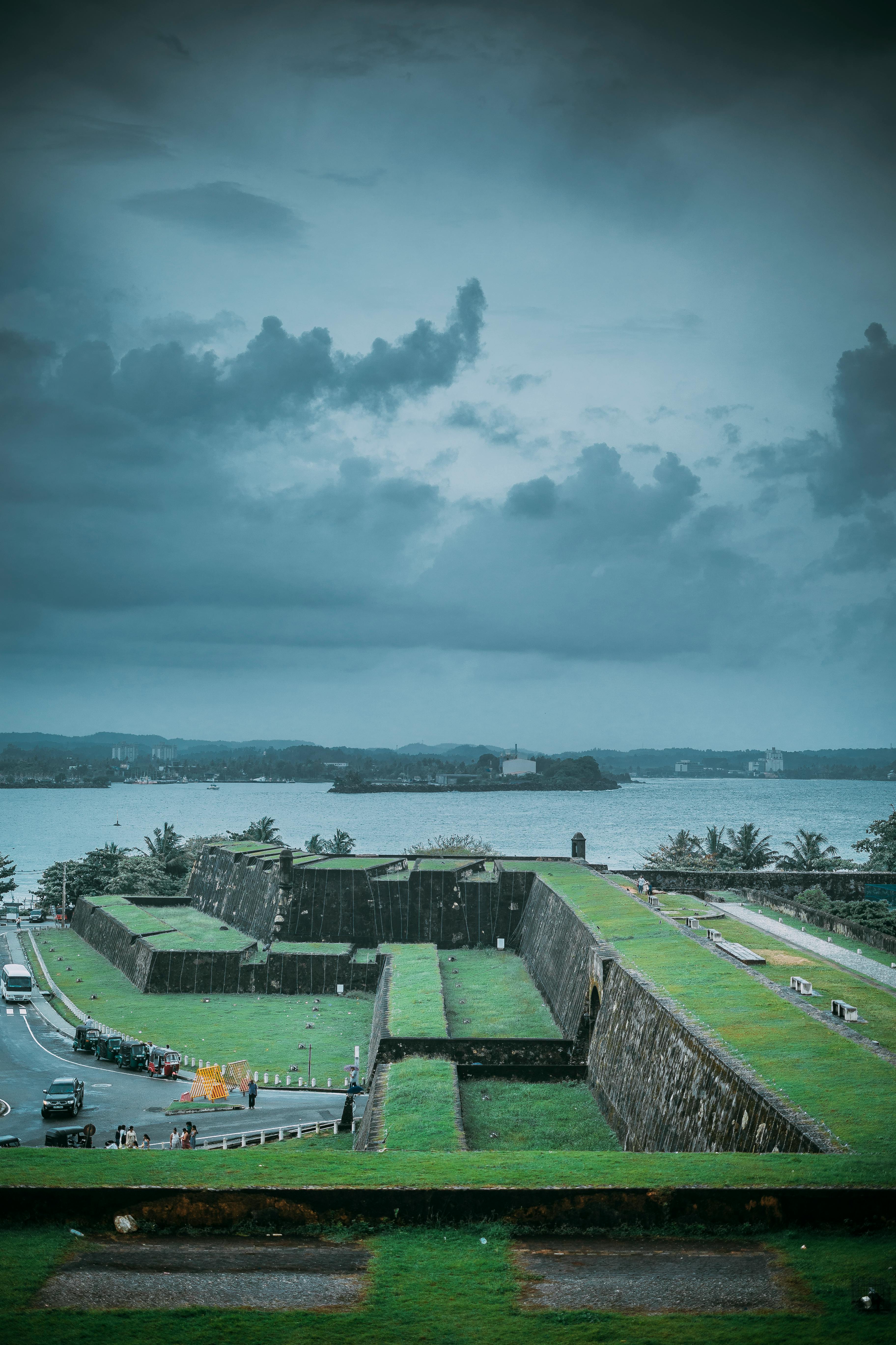 Aerial View of Galle Fort Overlooking the Sea · Free Stock Photo
