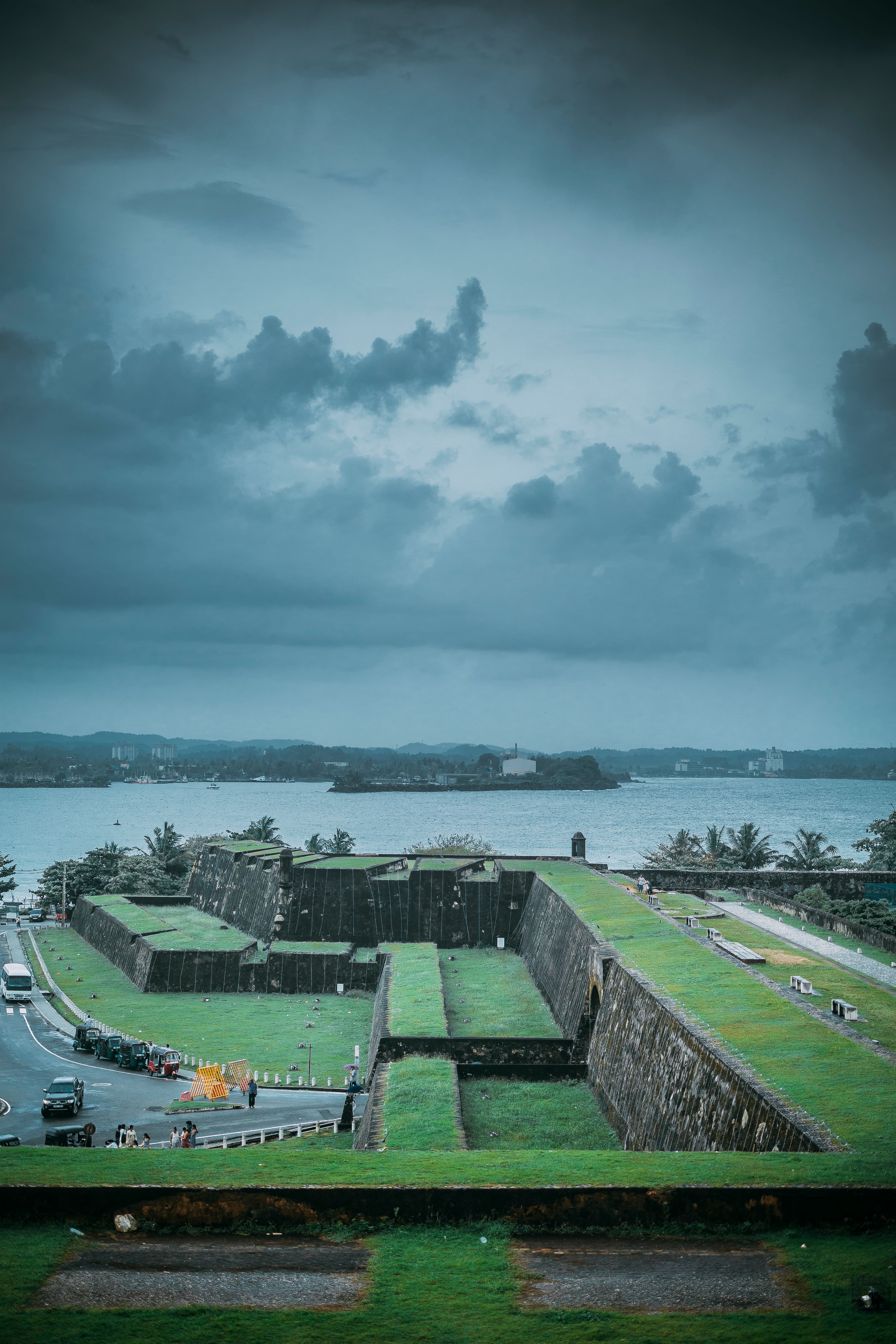 Aerial View of Galle Fort Overlooking the Sea · Free Stock Photo