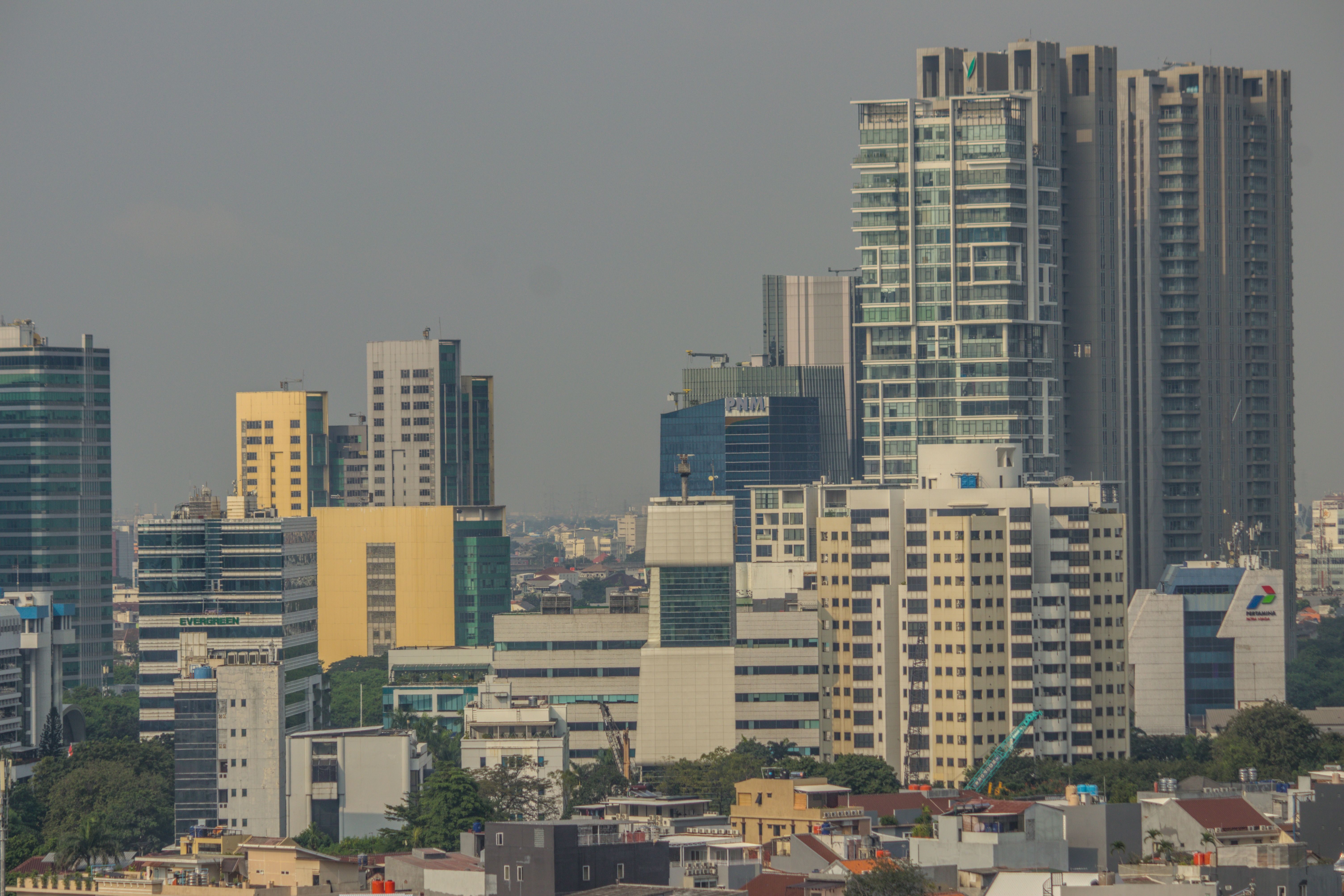 Modern Urban Skyline with High-rise Buildings · Free Stock Photo