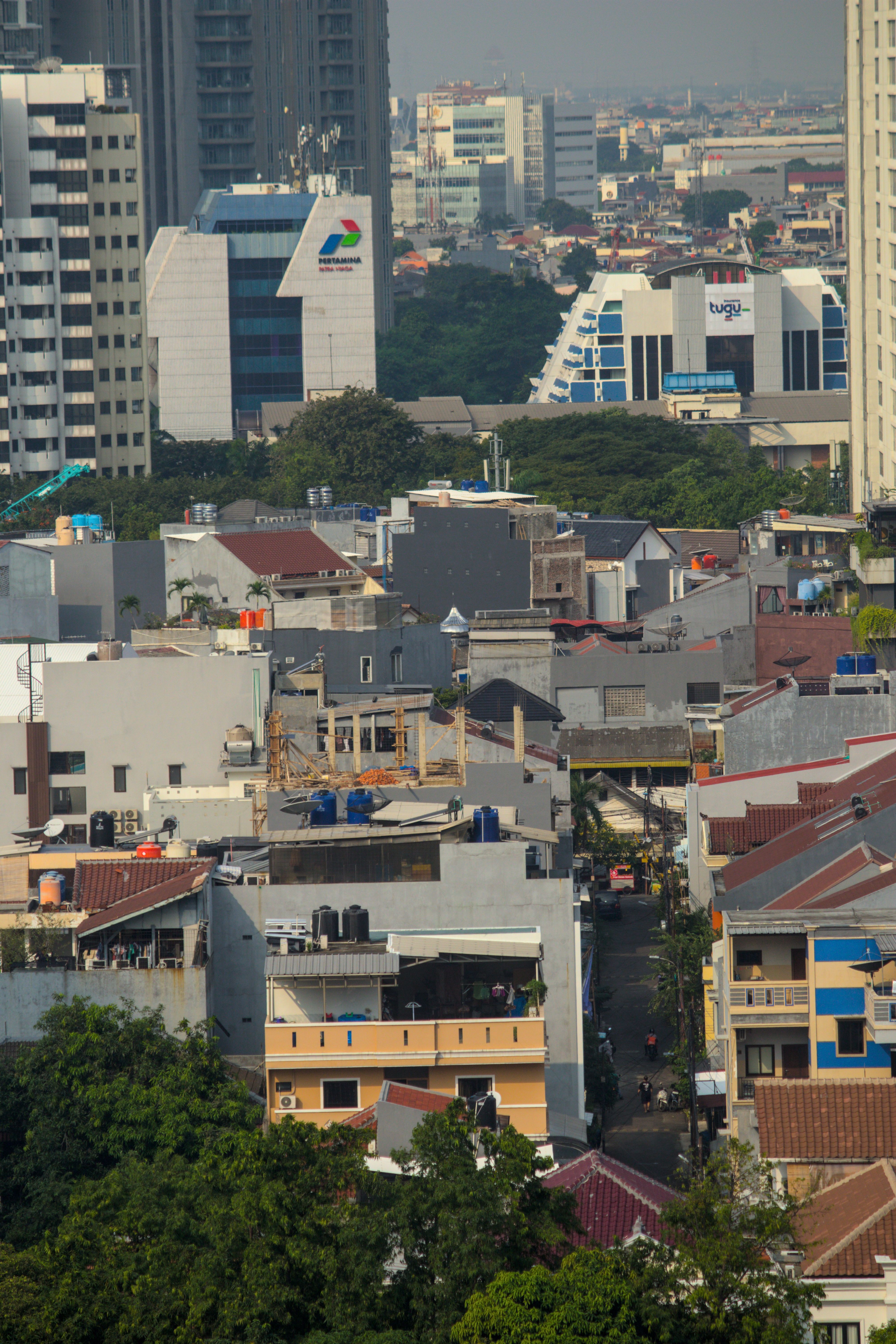 Dense Urban Residential and Commercial Area · Free Stock Photo