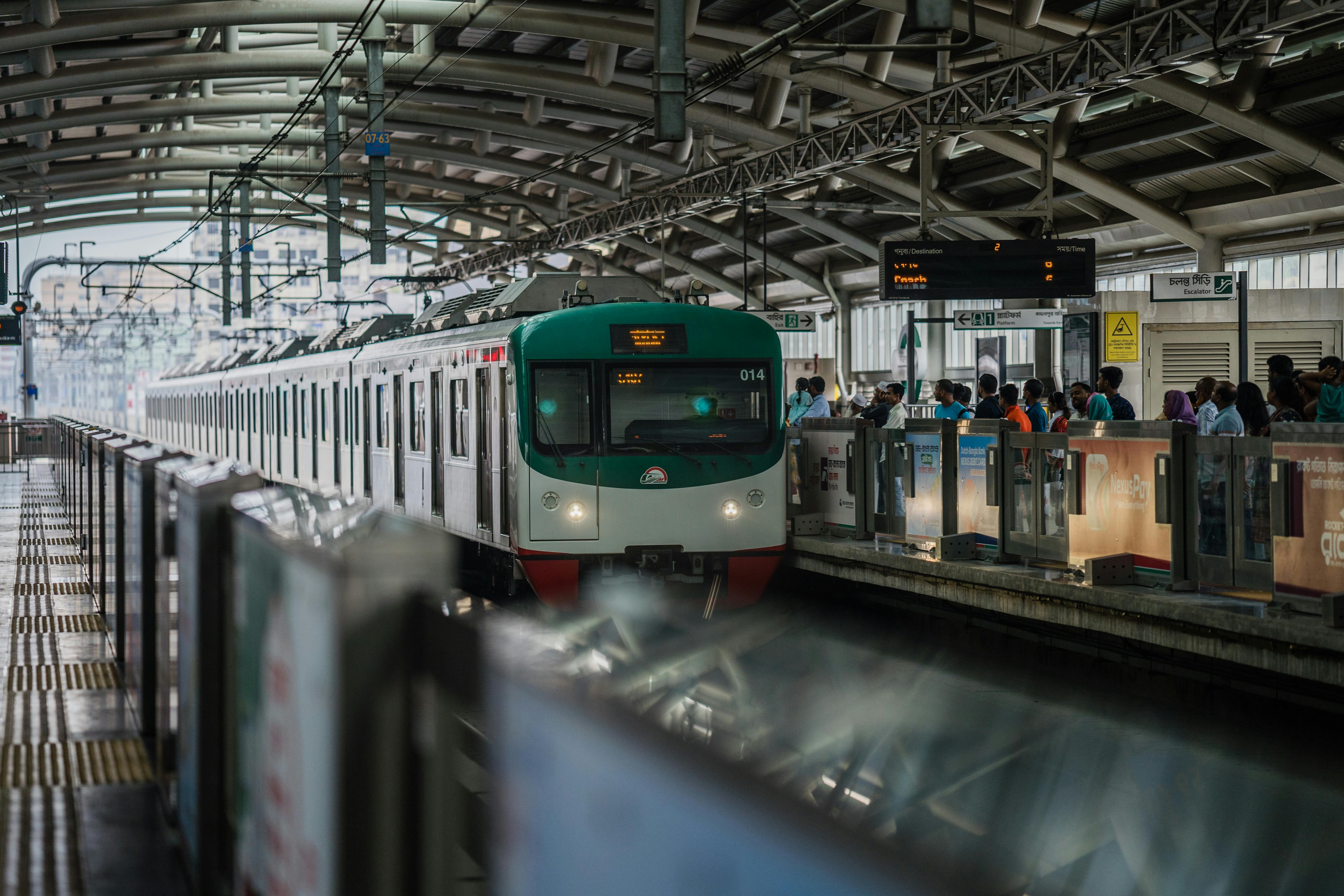 Dhaka Metro Rail Station with Commuters · Free Stock Photo