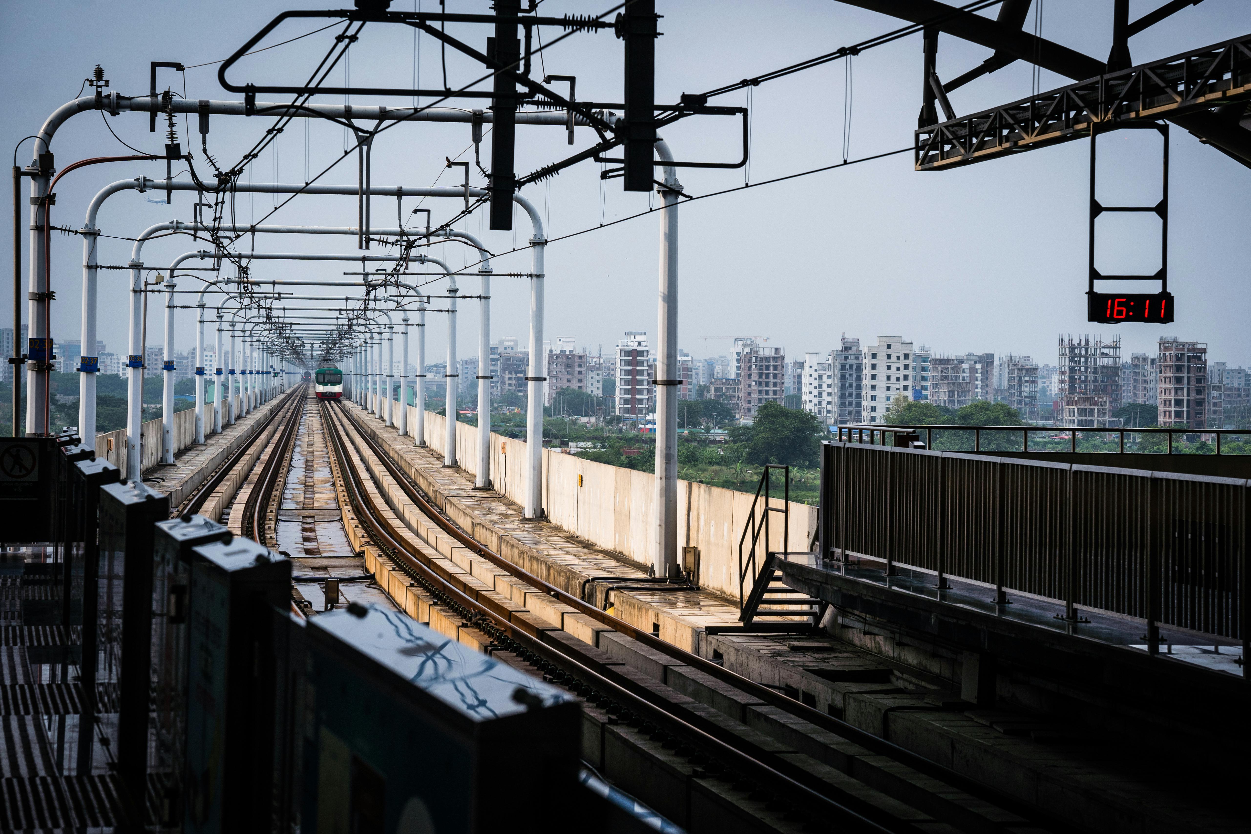 Dhaka Metro Rail Platform in Urban Setting · Free Stock Photo