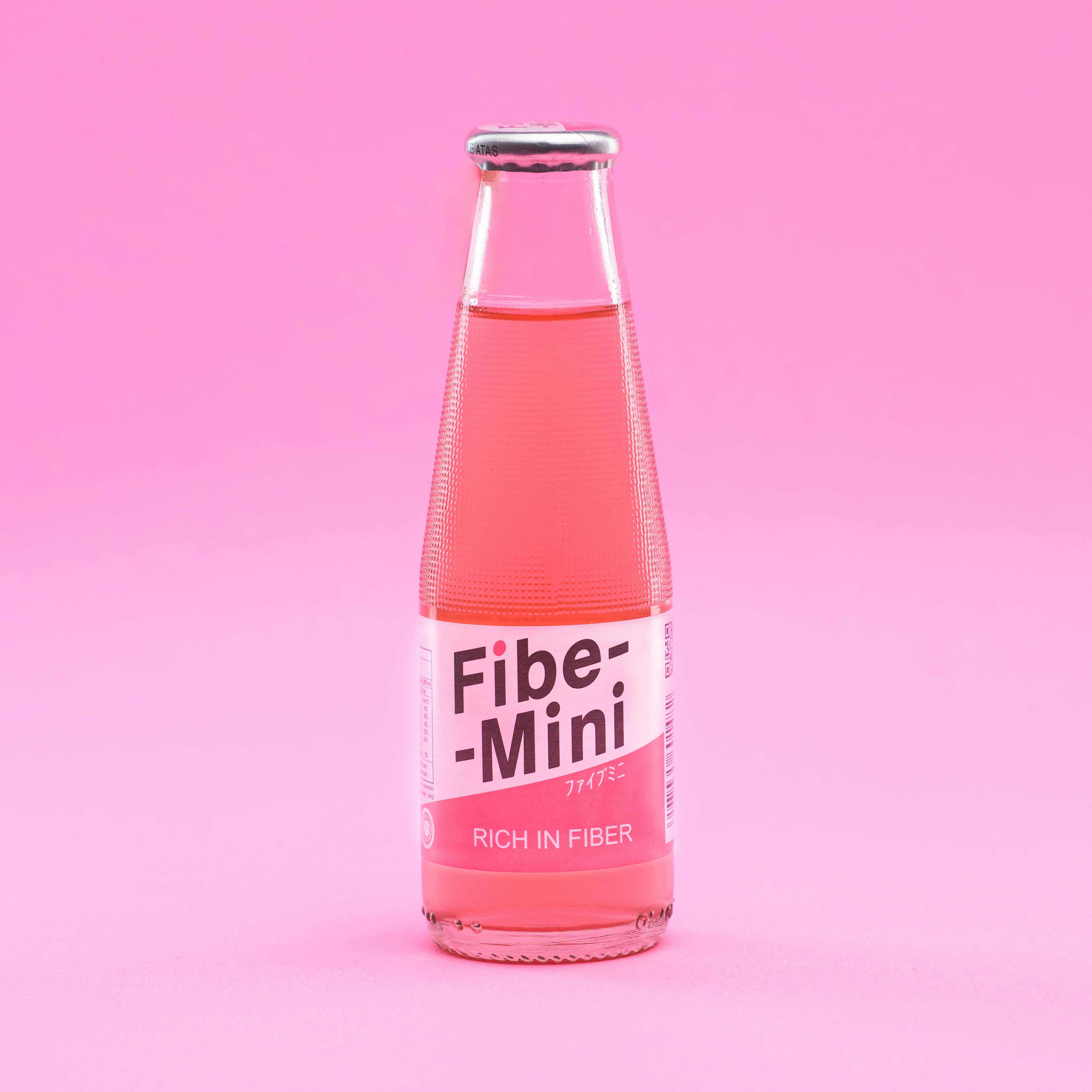 Vibrant Pink Fibe-Mini Beverage Bottle · Free Stock Photo