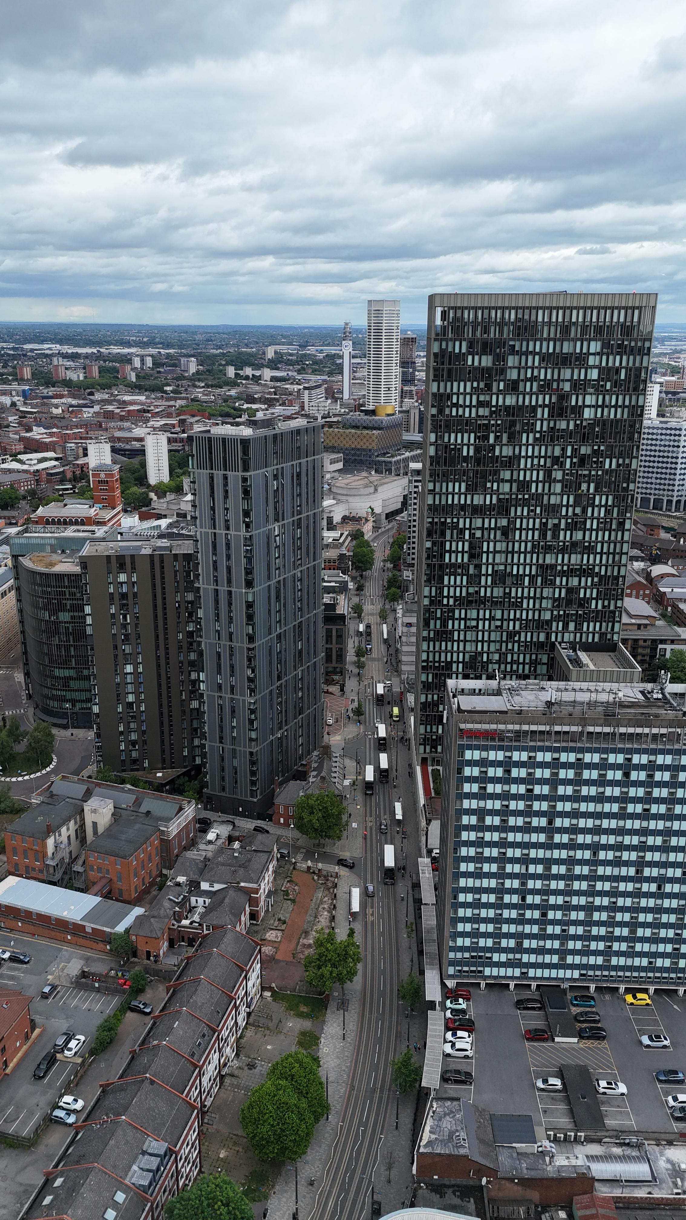 Aerial View of Birmingham Cityscape · Free Stock Photo