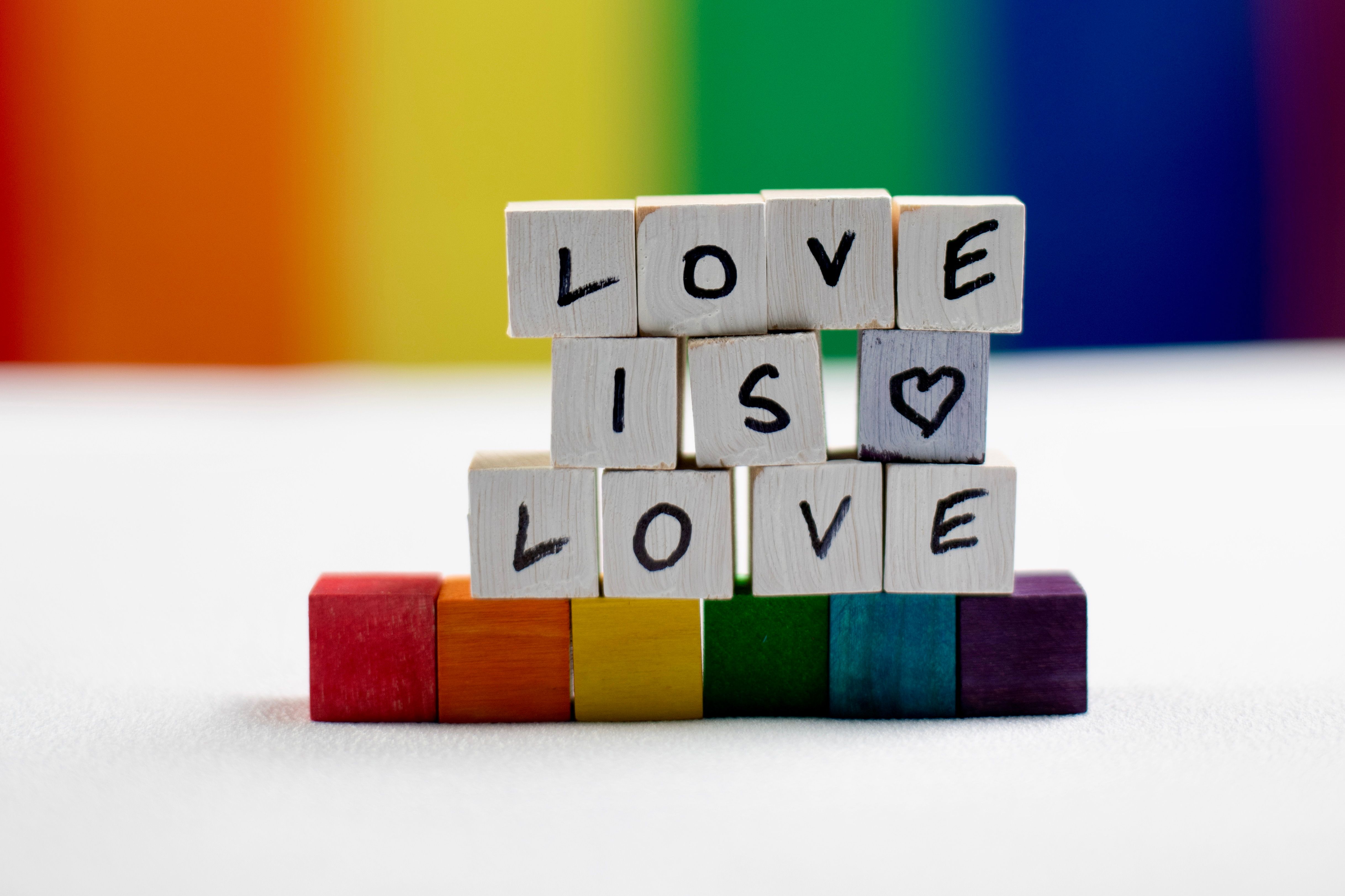 LGBT Emblems Pins and Labels with Slogans of Love and Pride · Free ...