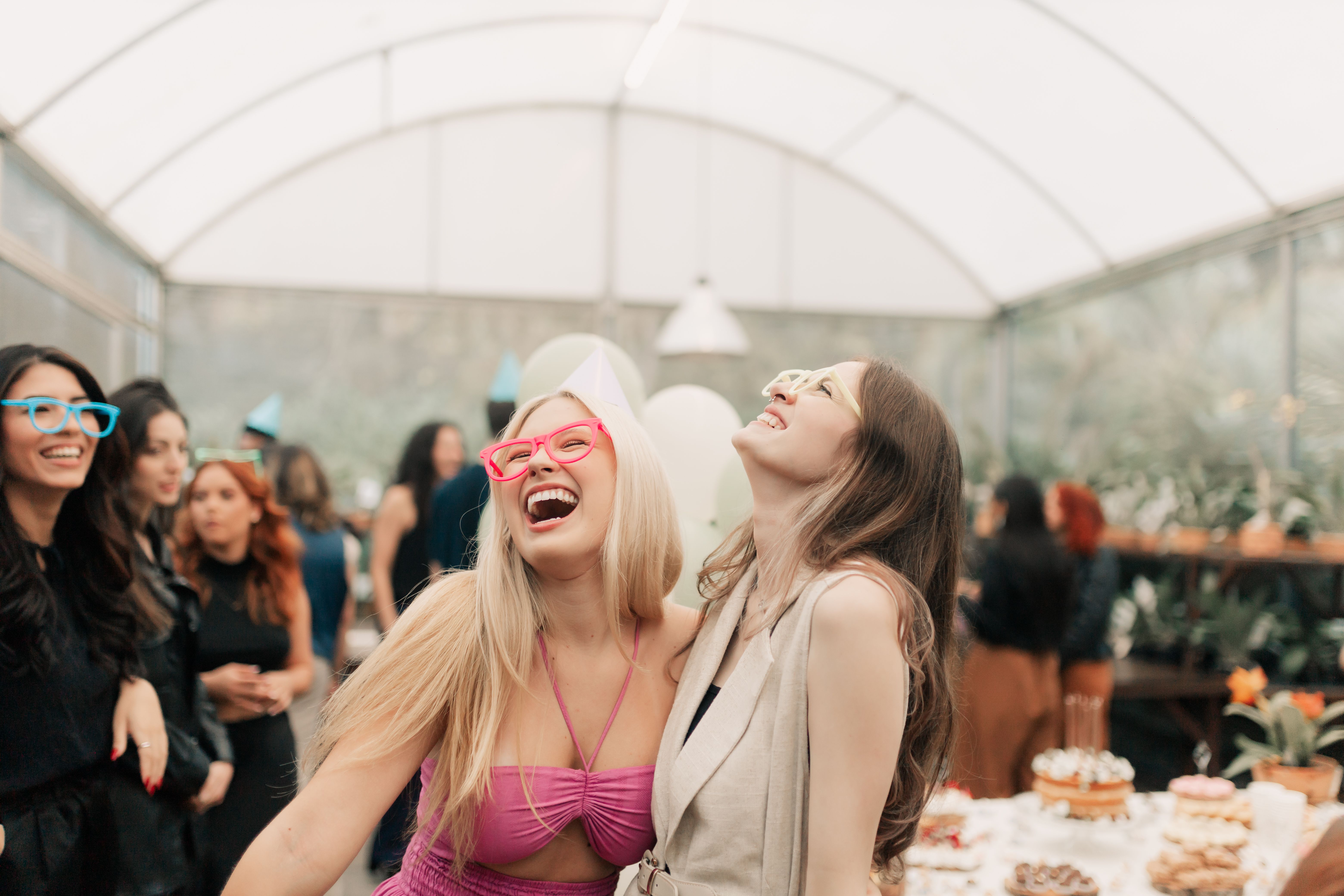 Joyful Indoor Party Celebration with Friends — Photo by Alexander Mass ...