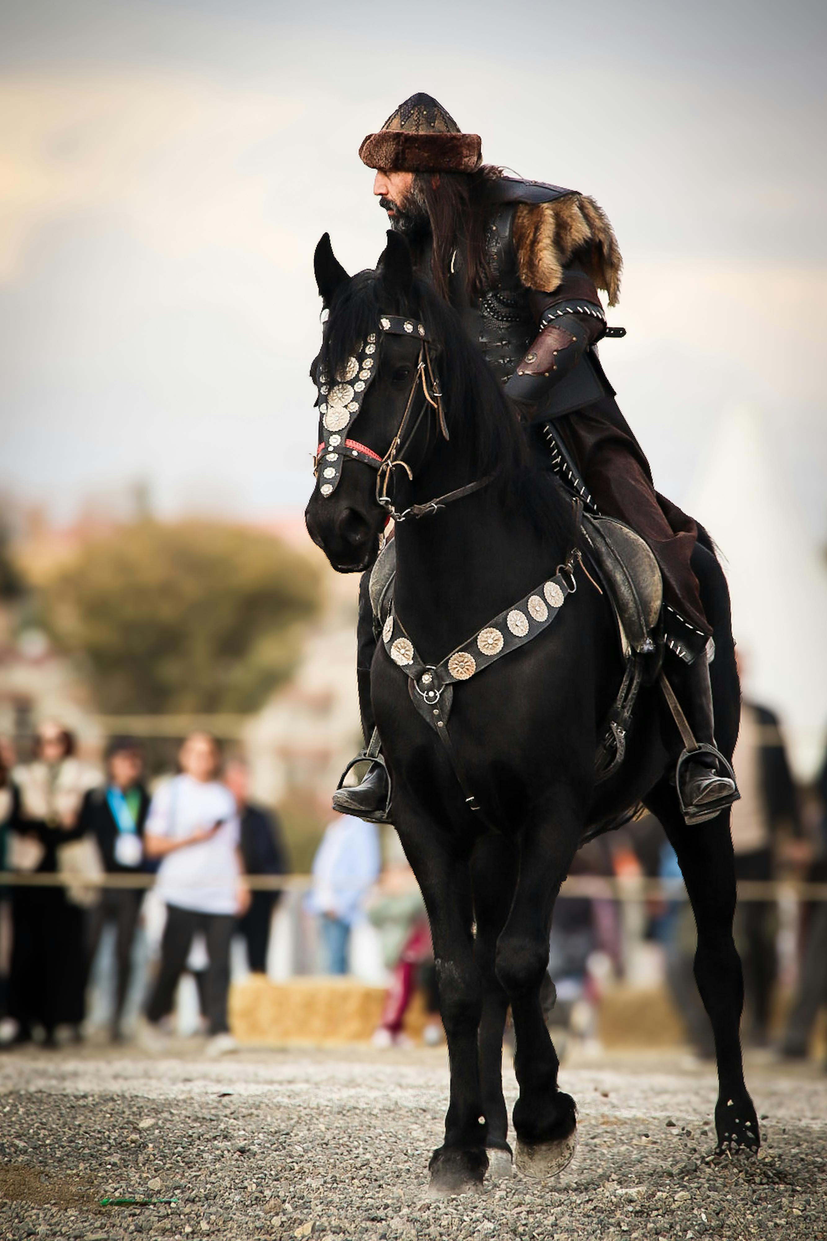 Jinete Medieval Con Armadura Tradicional · Foto de stock gratuita