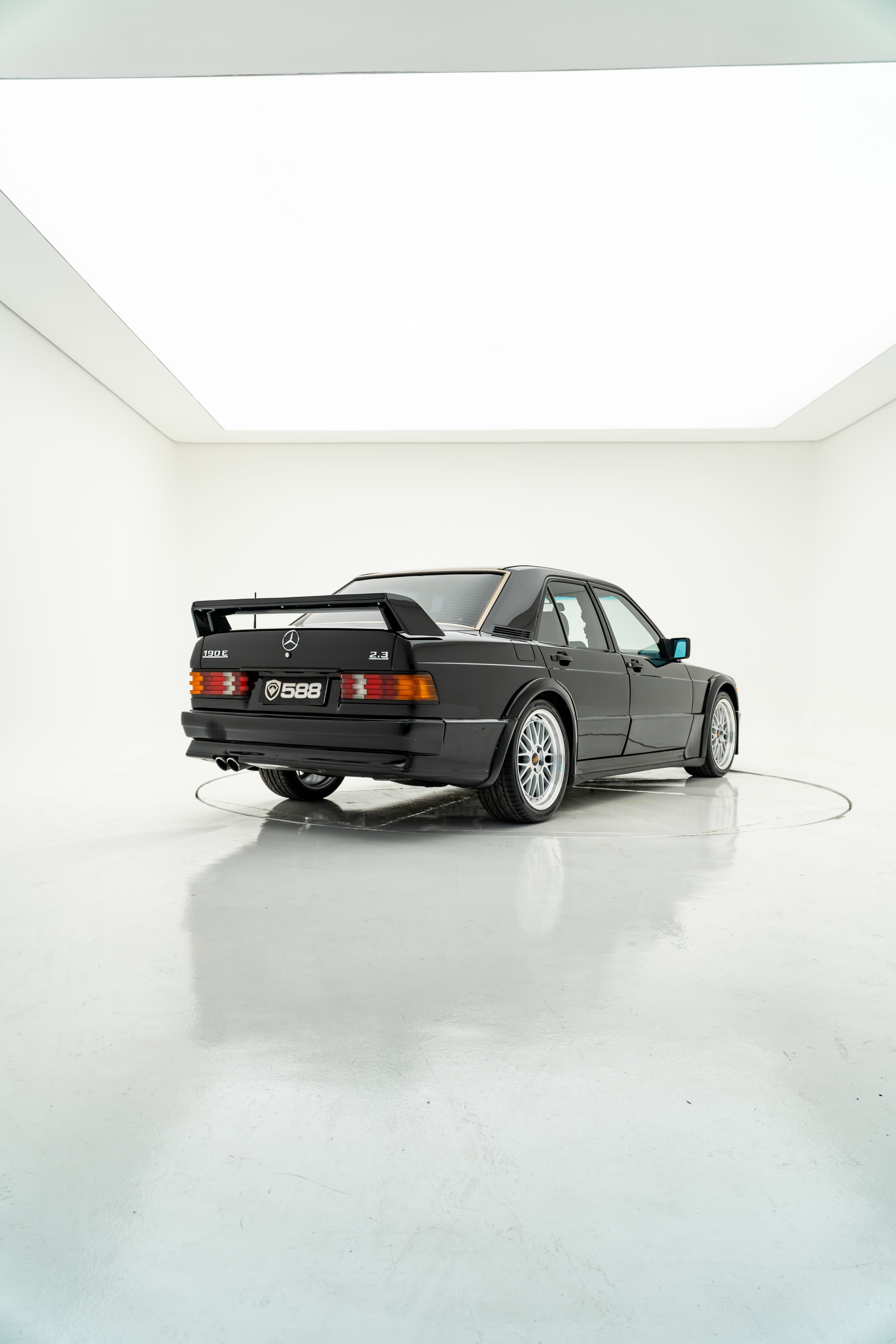 Classic Black Mercedes Benz Car Studio Shoot · Free Stock Photo