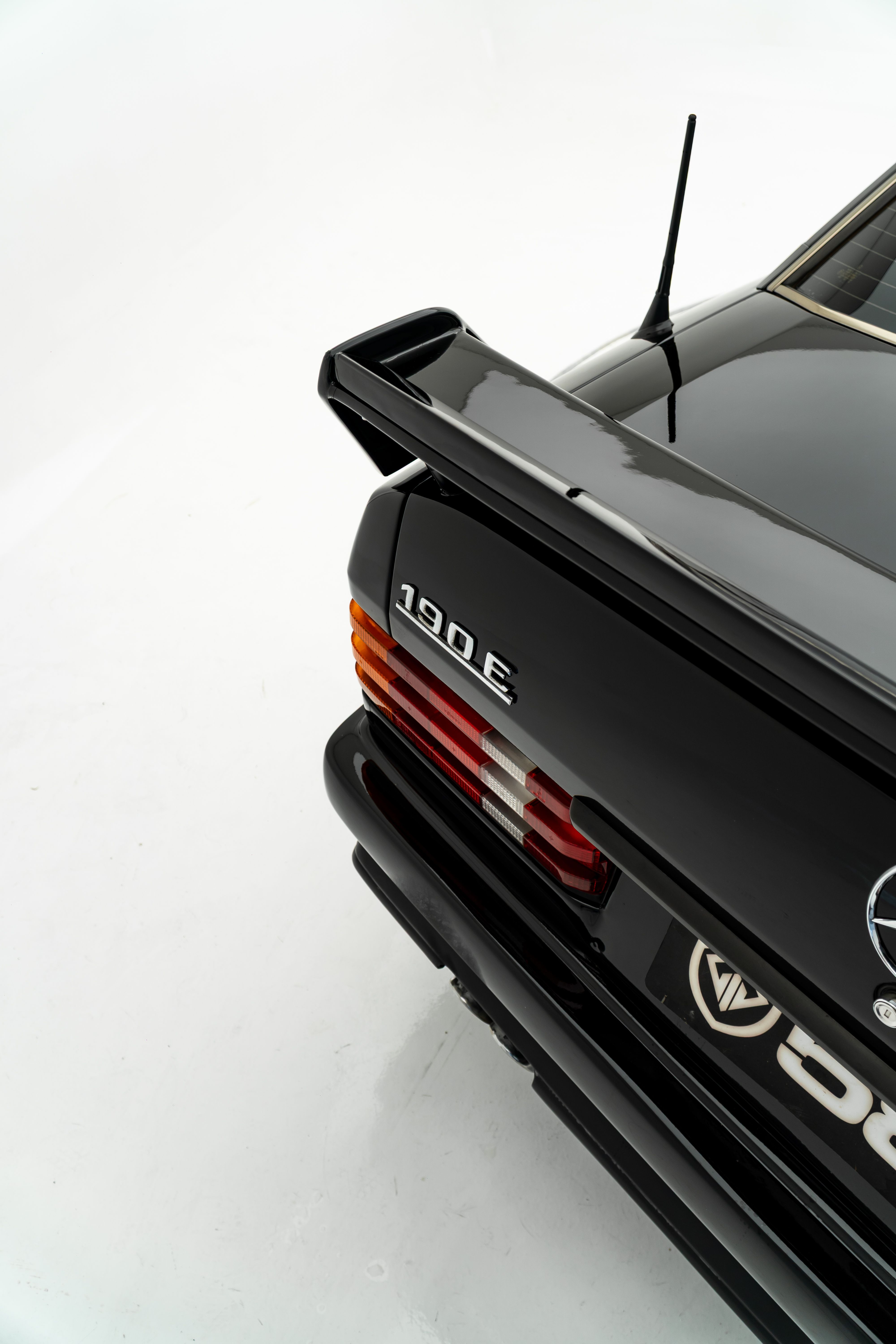 Classic Mercedes-Benz 190E Car Rear in Studio · Free Stock Photo