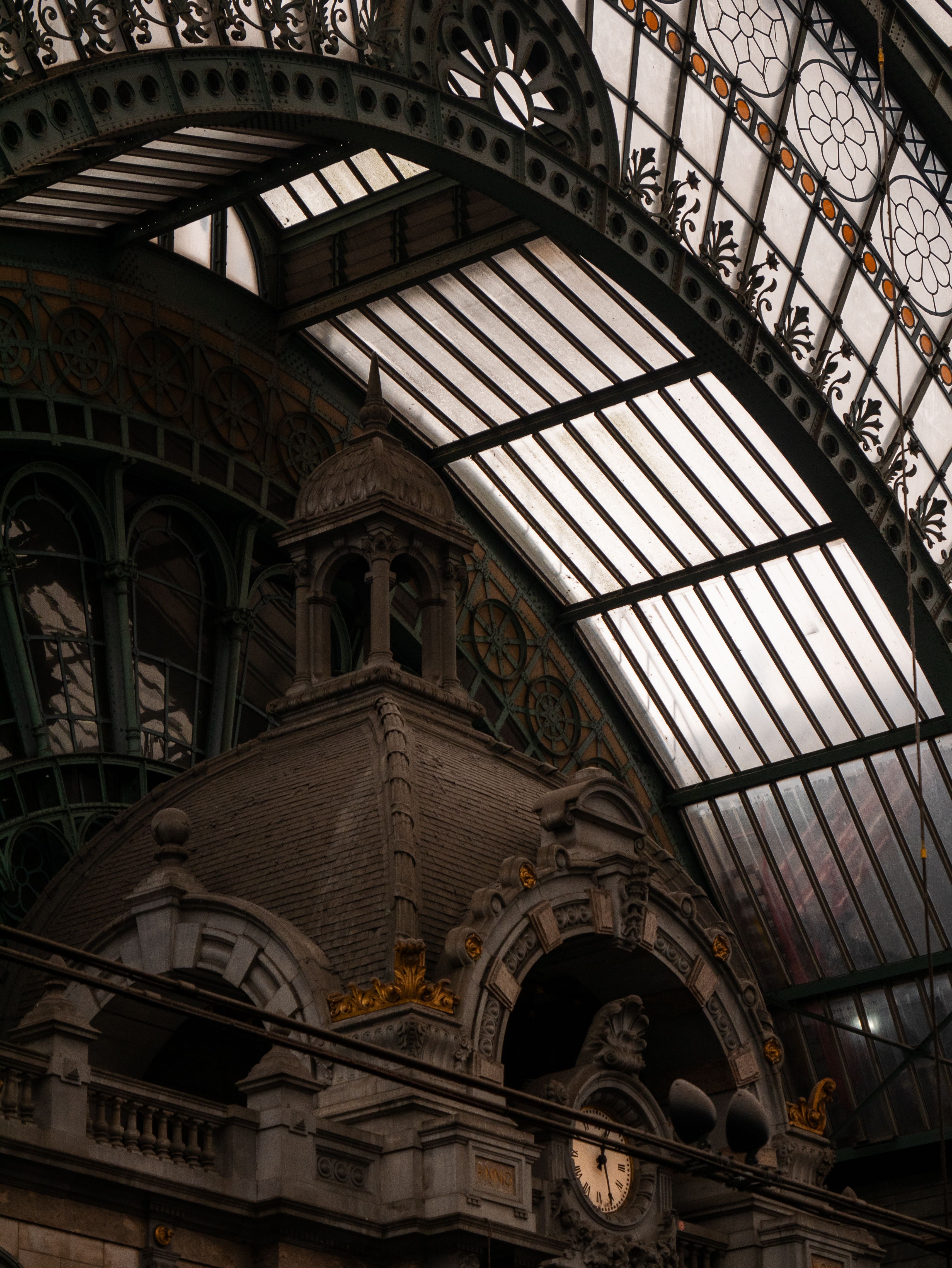 Ornate Gothic Architecture Beneath Glass Roof · Free Stock Photo