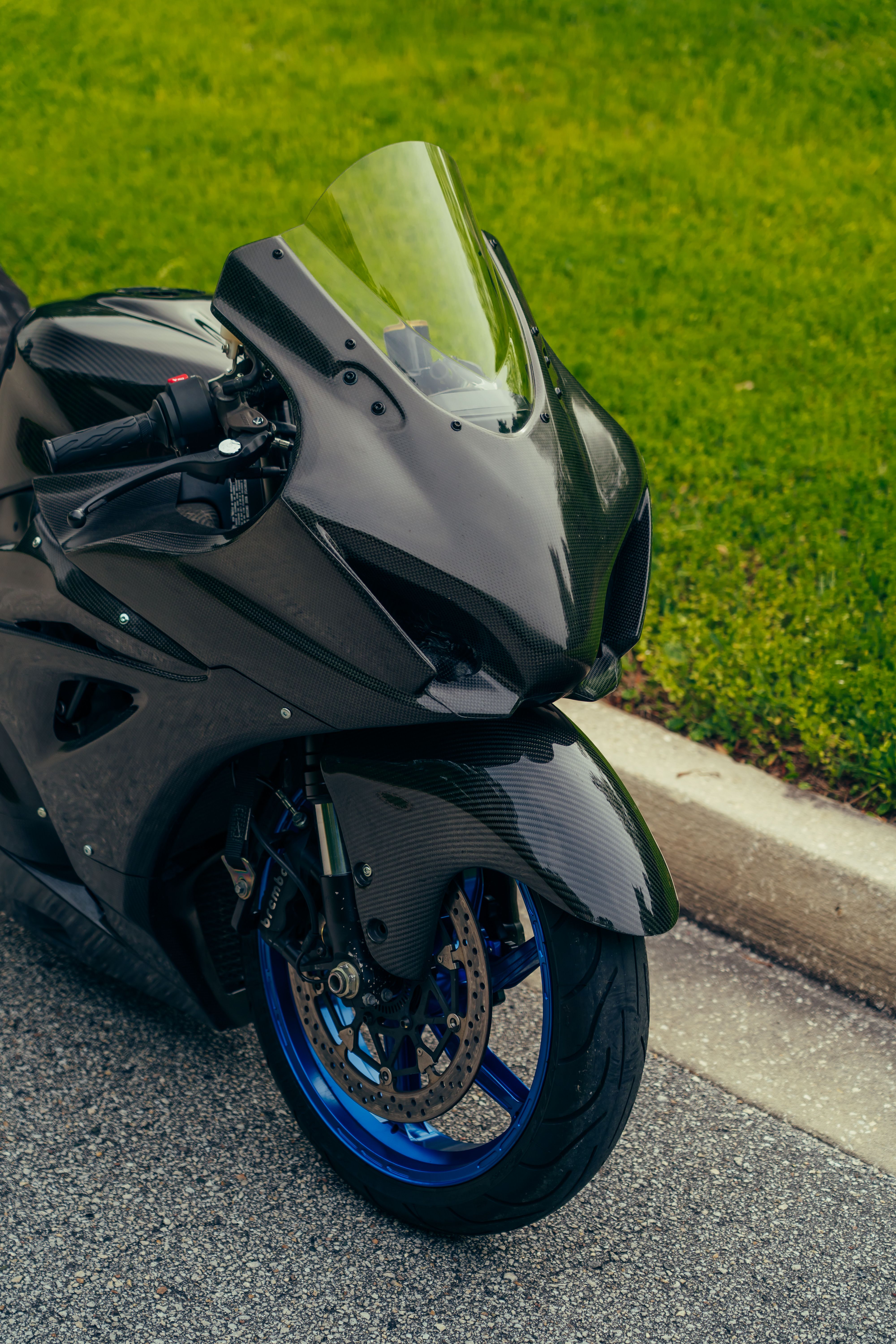 High-Performance Sport Motorcycle on Urban Street · Free Stock Photo