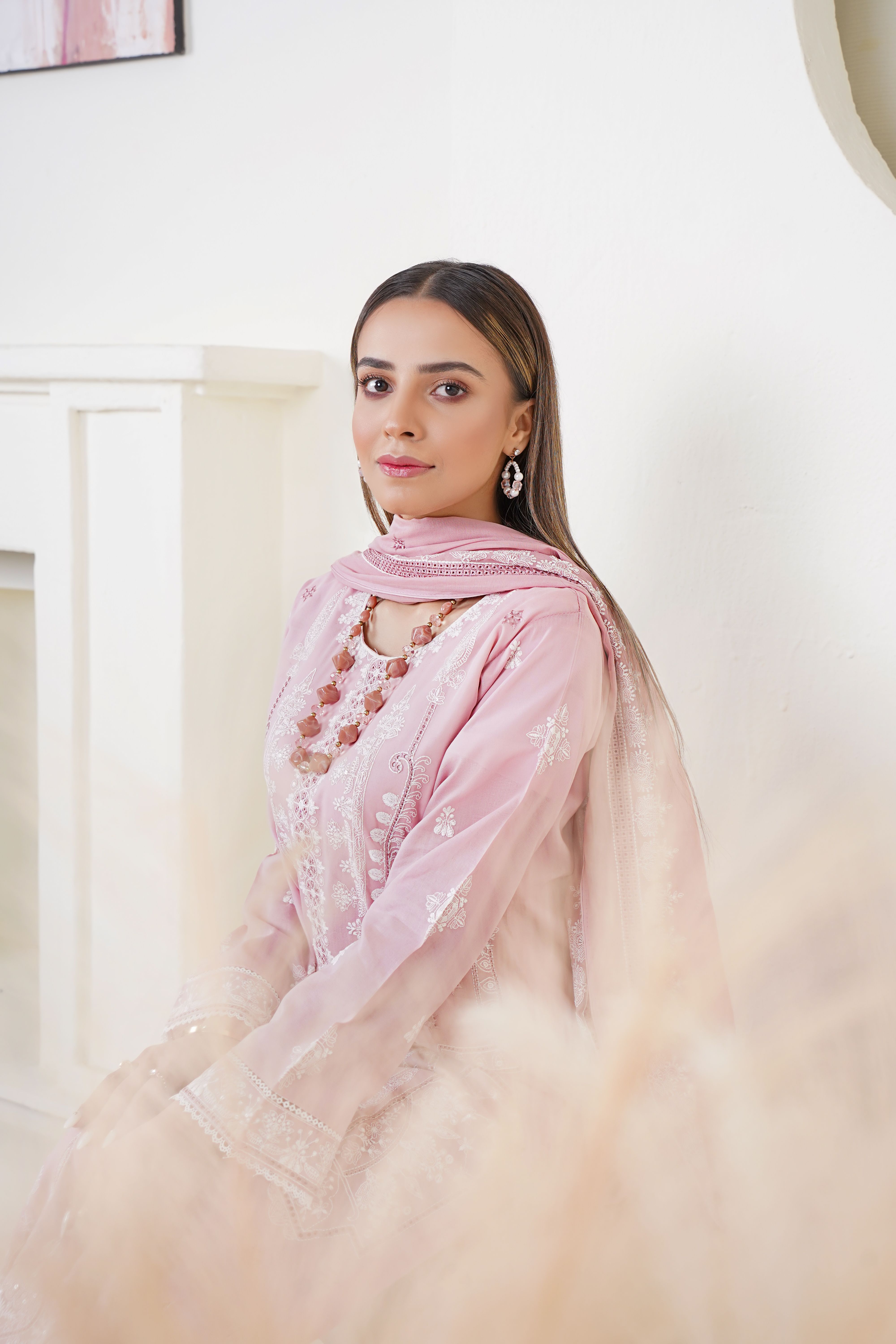 Elegant Eastern Fashion Model in Traditional Attire · Free Stock Photo