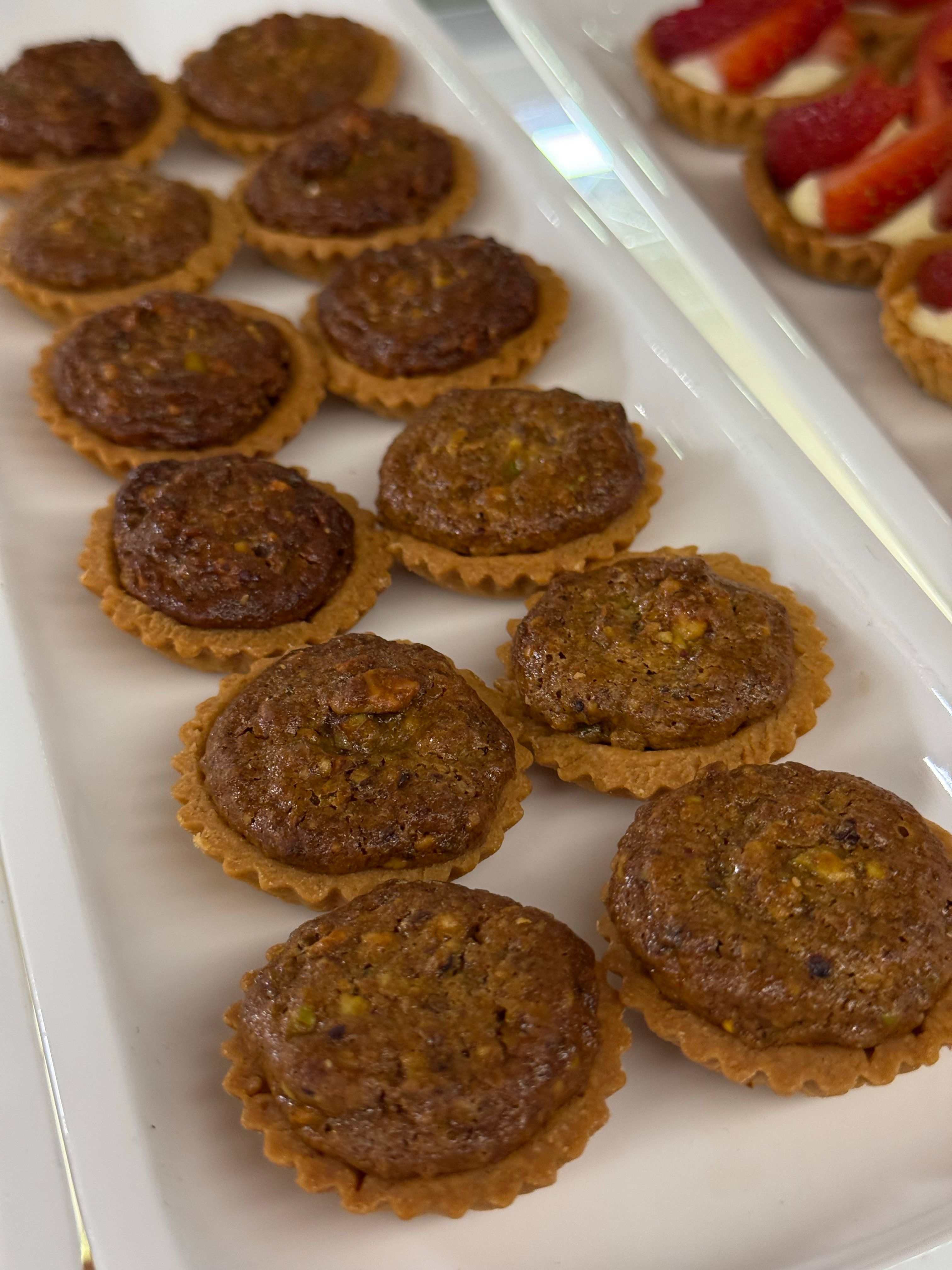 Delicious Mini Pecan Tarts on White Tray · Free Stock Photo