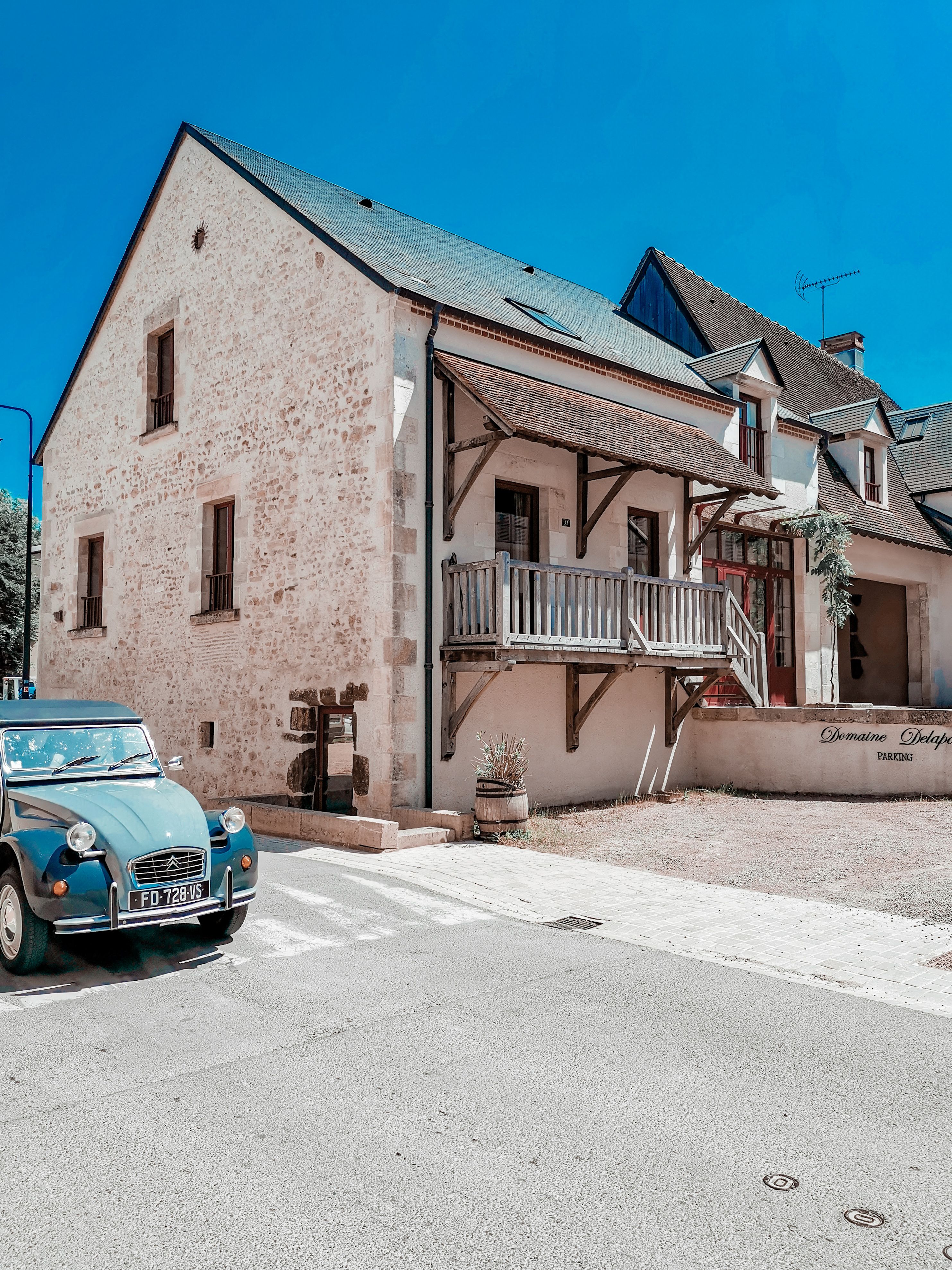 Charming French Village with Classic Car · Free Stock Photo