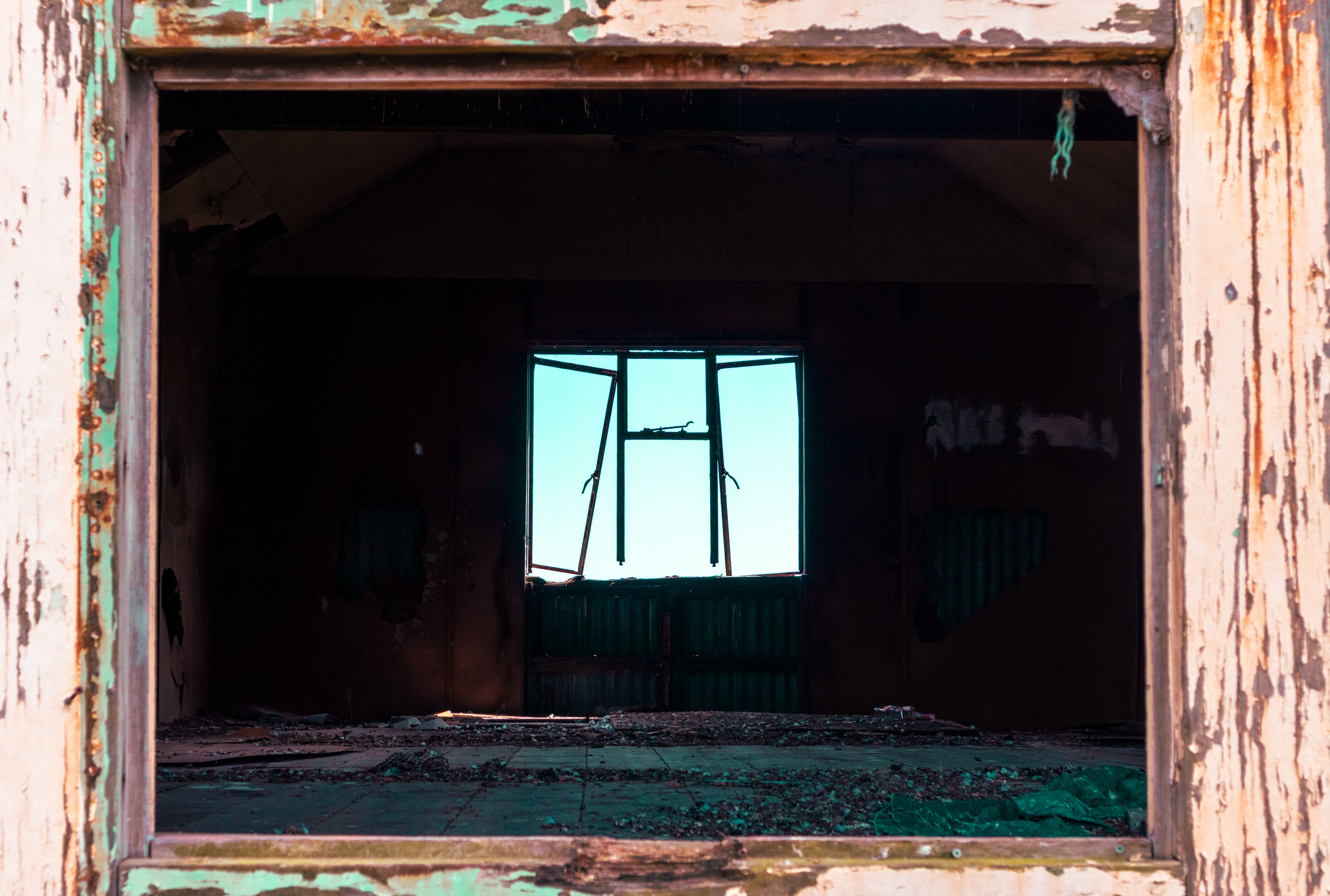 Rustic Abandoned Building with Broken Window · Free Stock Photo