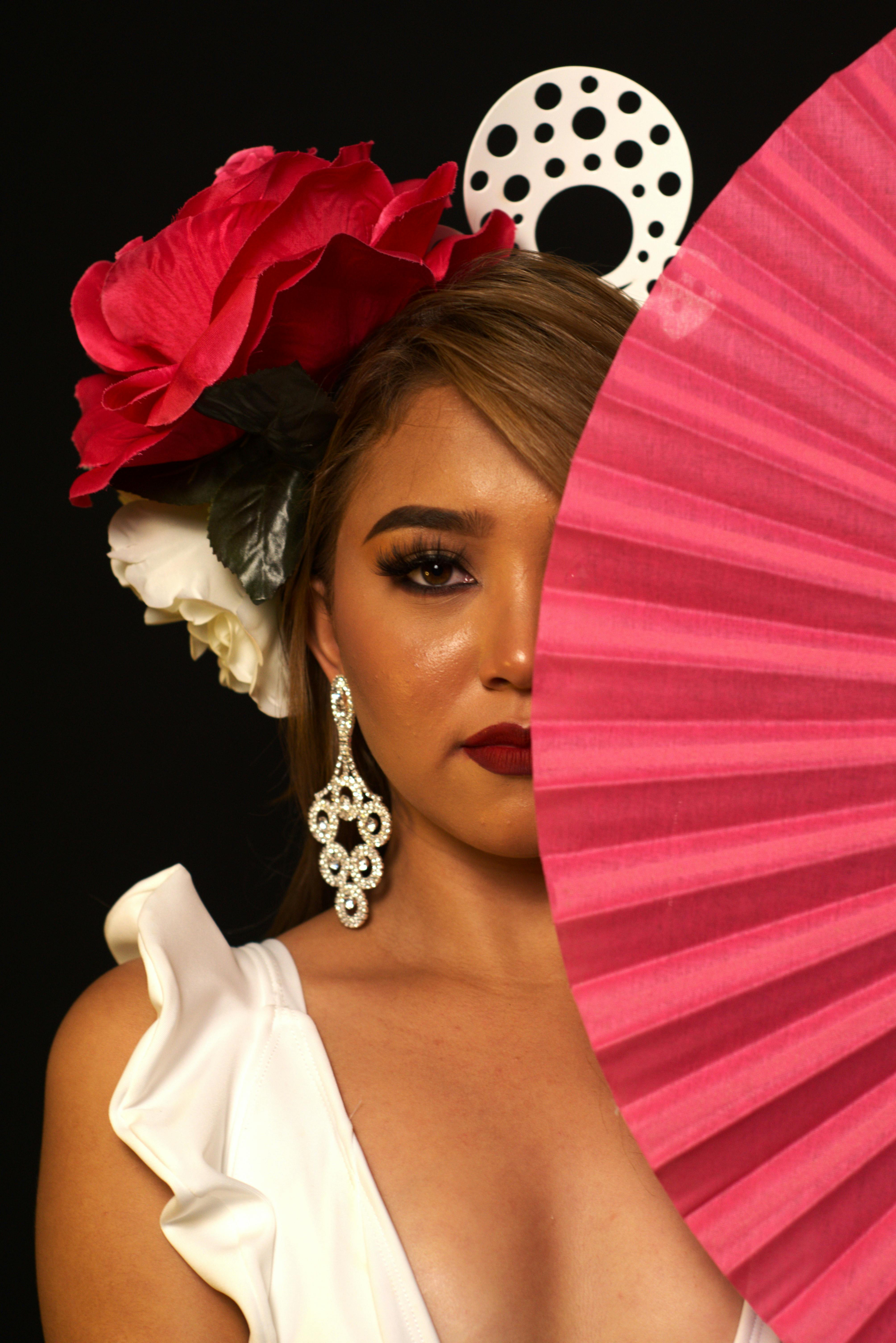 Elegant Portrait of Woman with Spanish Accessories · Free Stock Photo