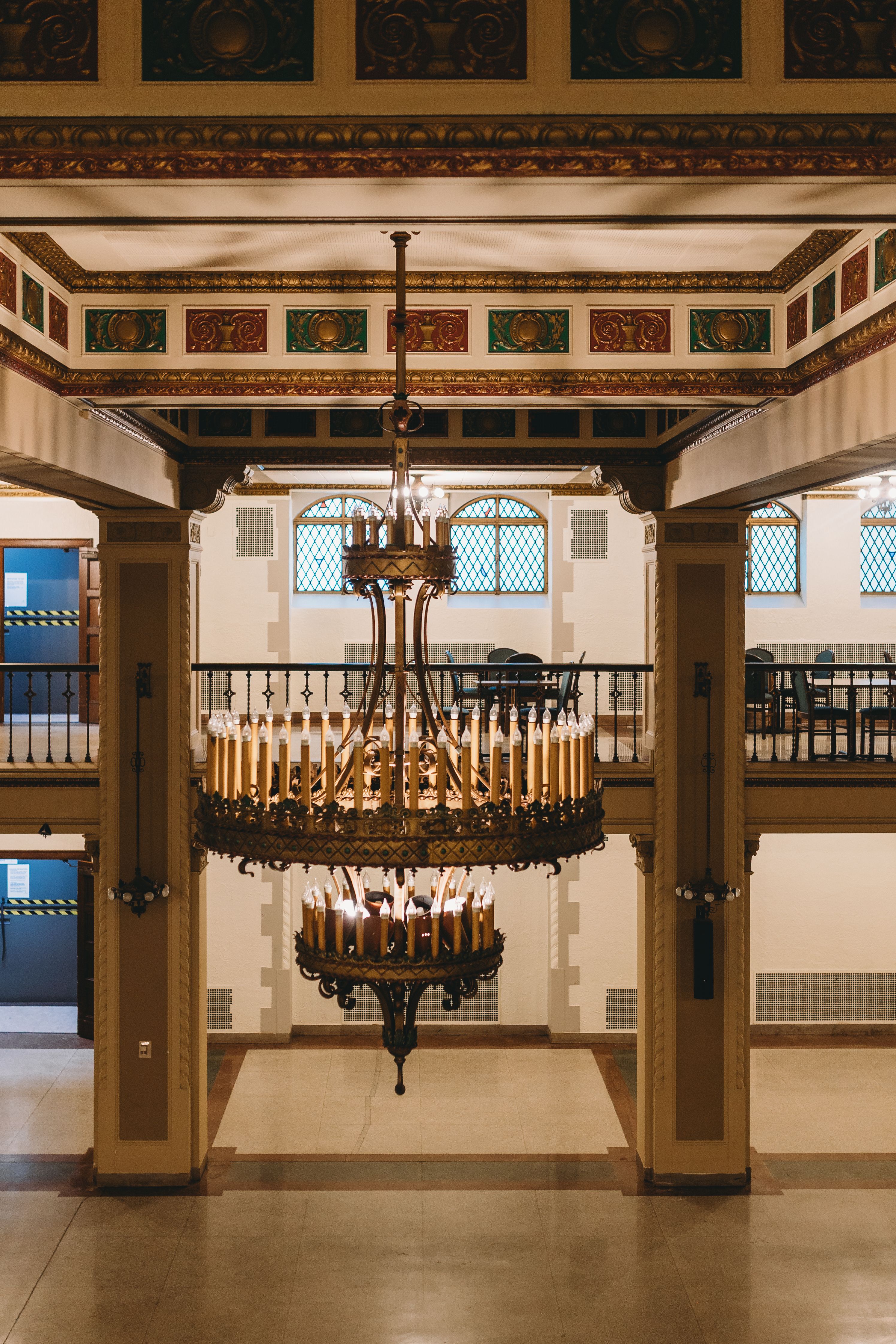 Elegant Chandelier in Historic Building Interior · Free Stock Photo