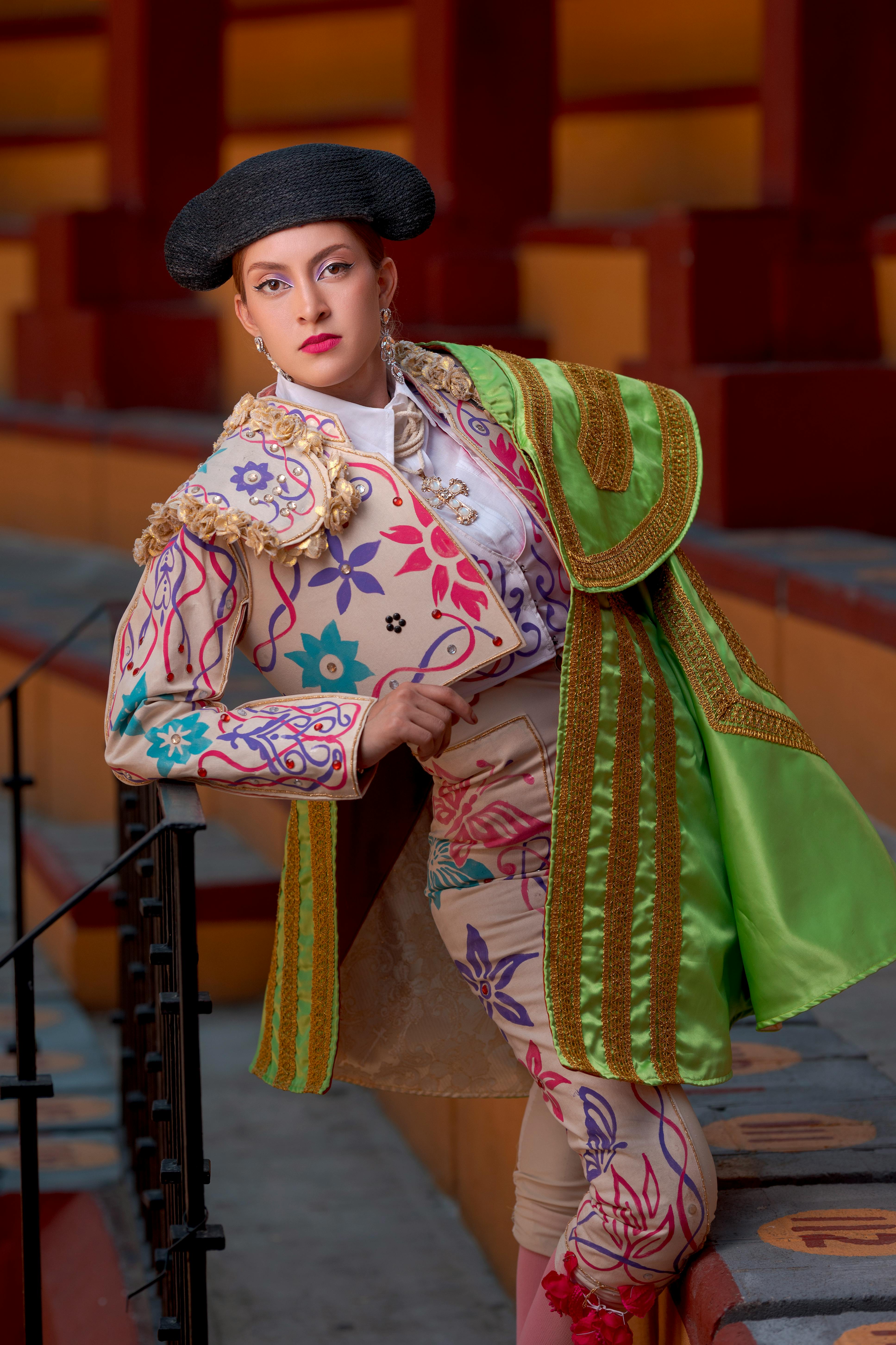 Female Matador in Traditional Costume at Bullring · Free Stock Photo