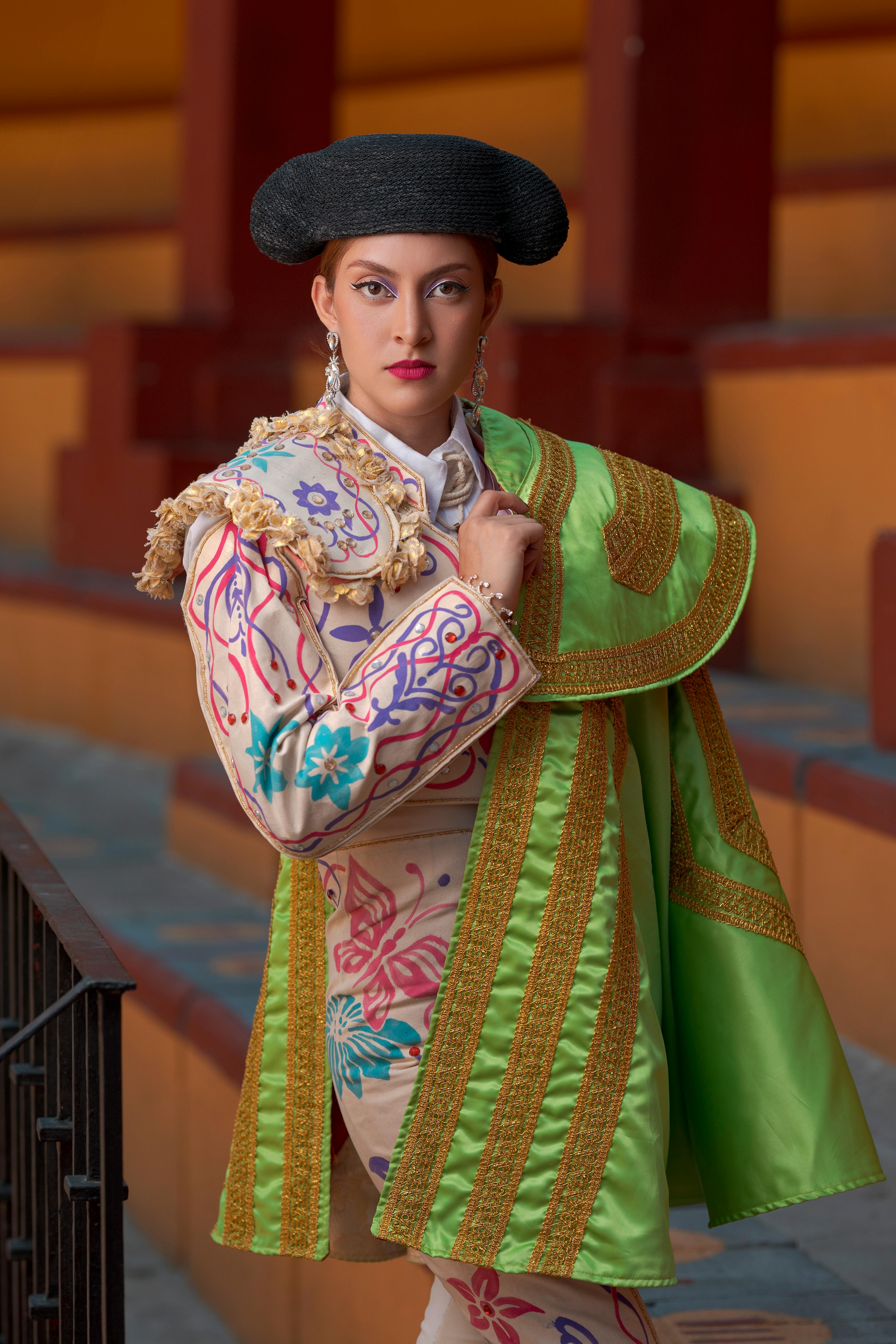 Elegant Portrait of a Female Bullfighter in Traditional Attire · Free ...