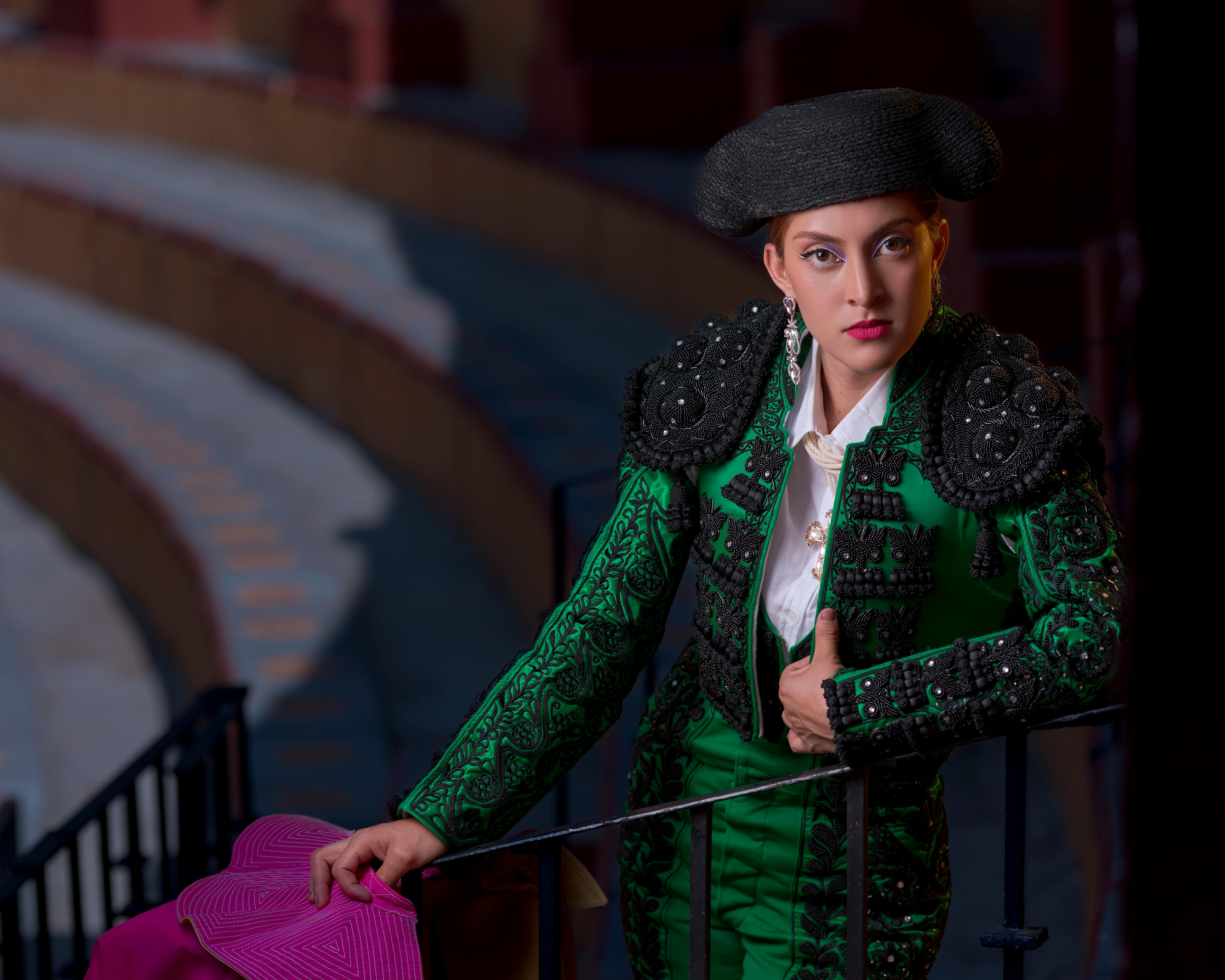 Portrait of a Female Matador in Traditional Outfit · Free Stock Photo