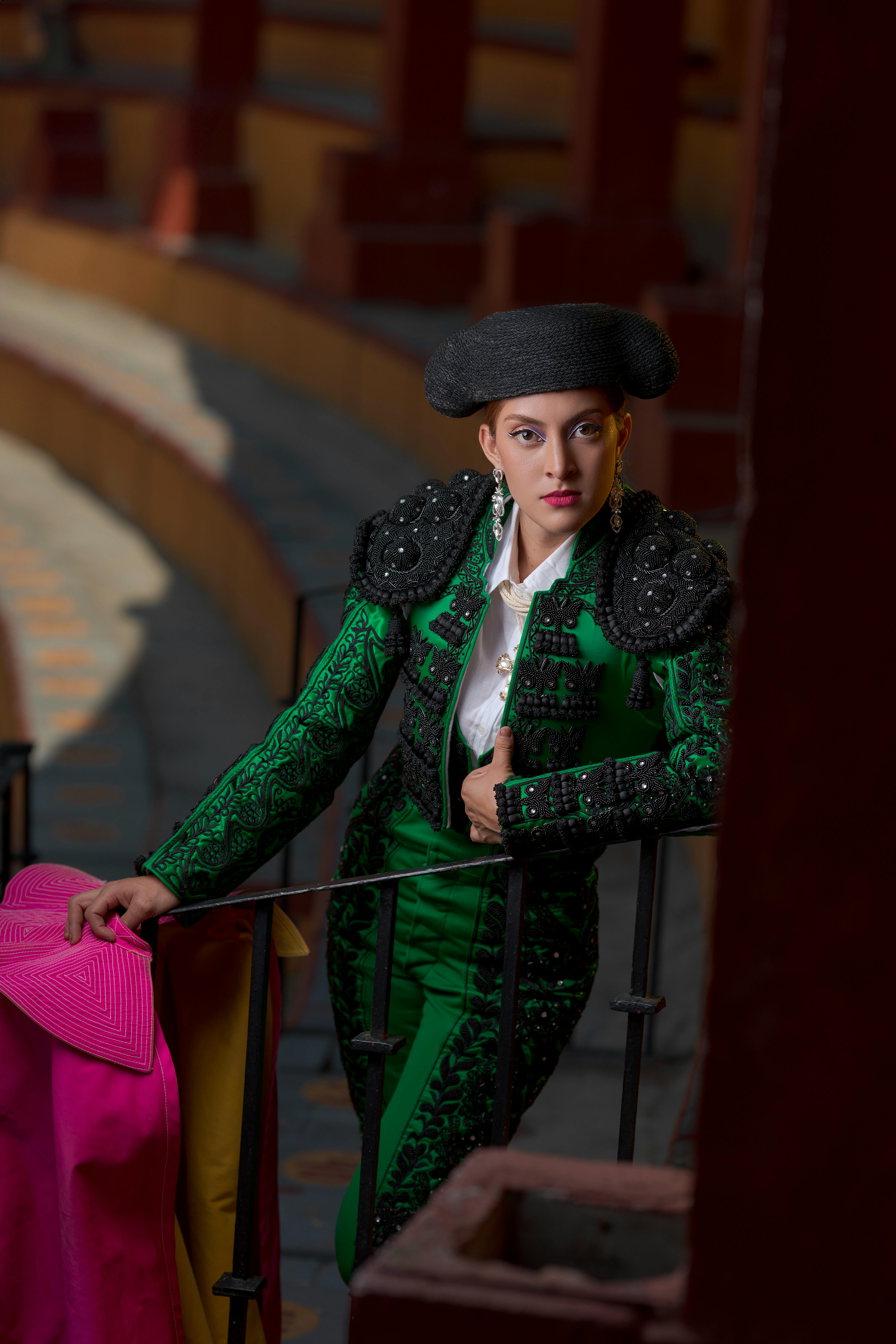 Elegant Portrait of a Female Bullfighter in Arena · Free Stock Photo