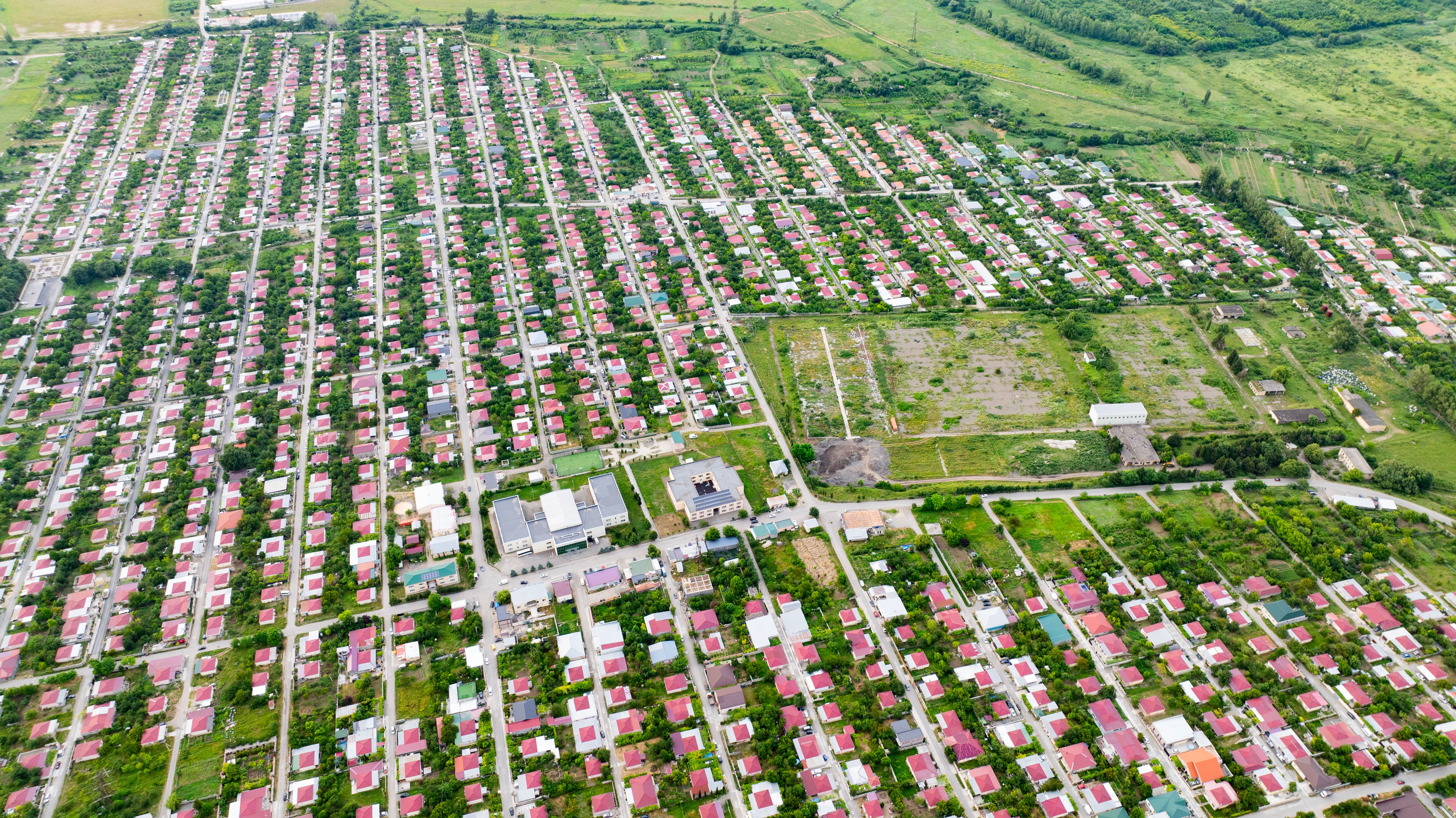 Aerial View of Tserovani Village in Georgia · Free Stock Photo