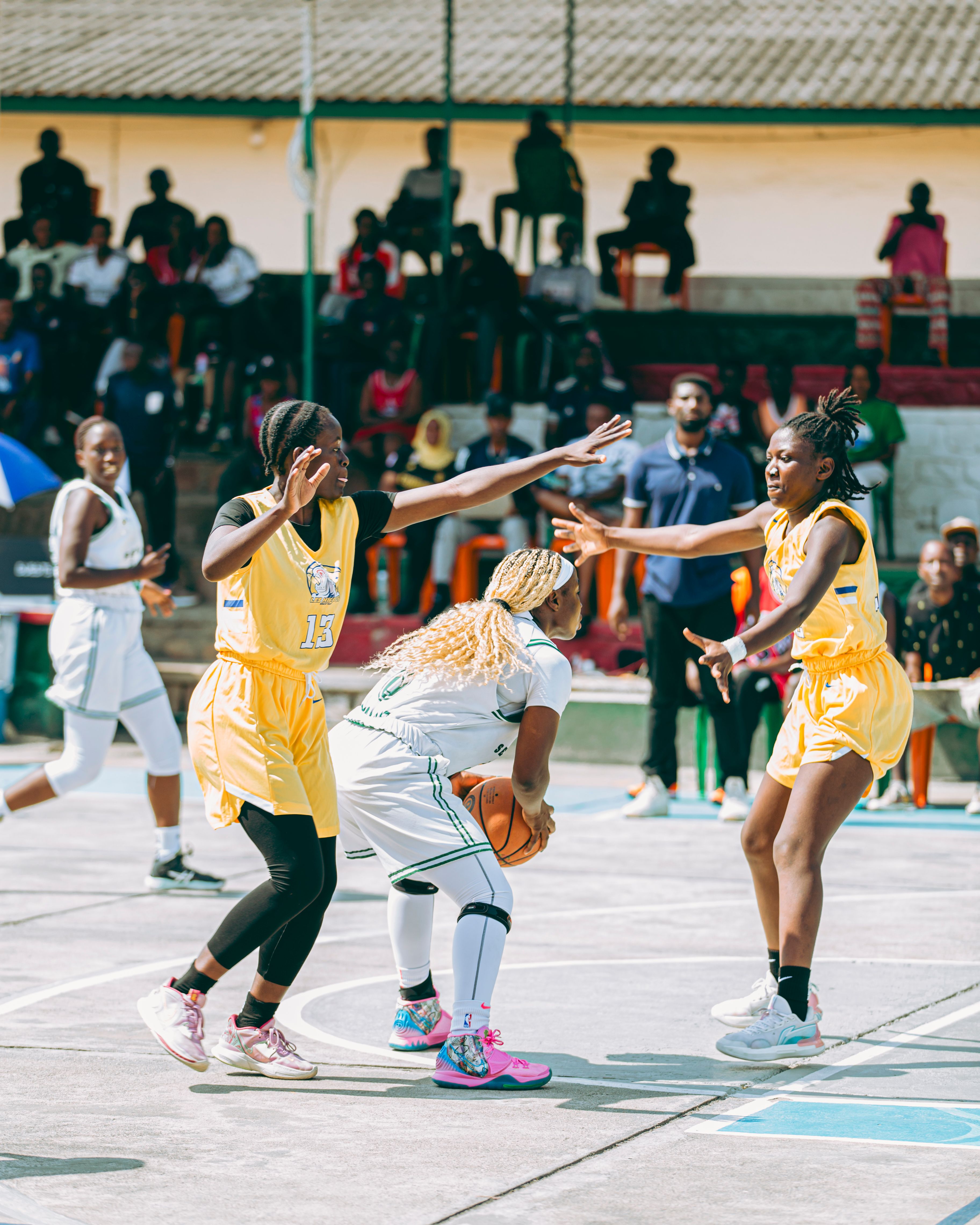 Exciting Women's Basketball Game Outdoors · Free Stock Photo