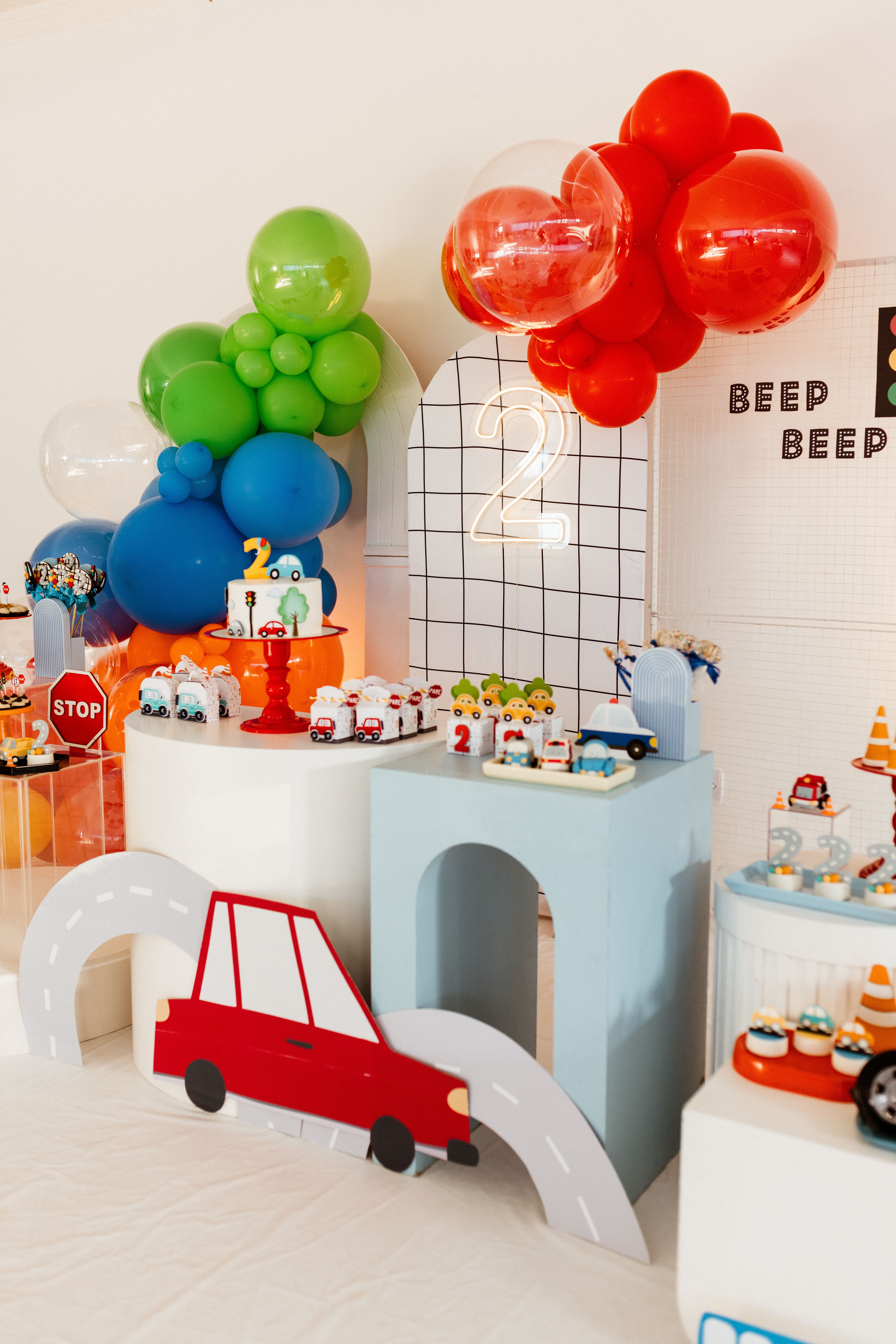 Colorful Car-Themed Birthday Party Decor · Free Stock Photo