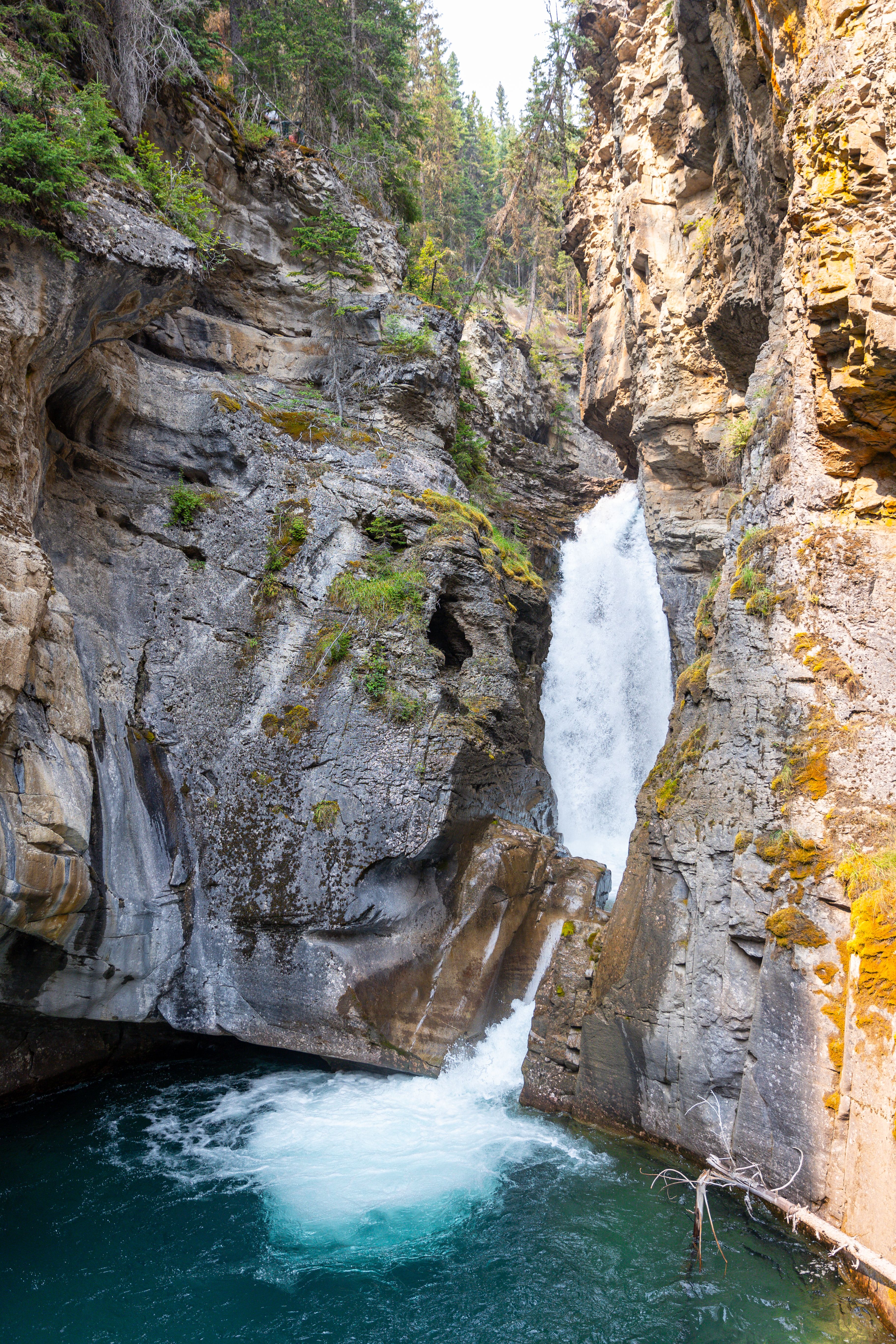 Majestic Waterfall at Johnston Canyon, Banff · Free Stock Photo