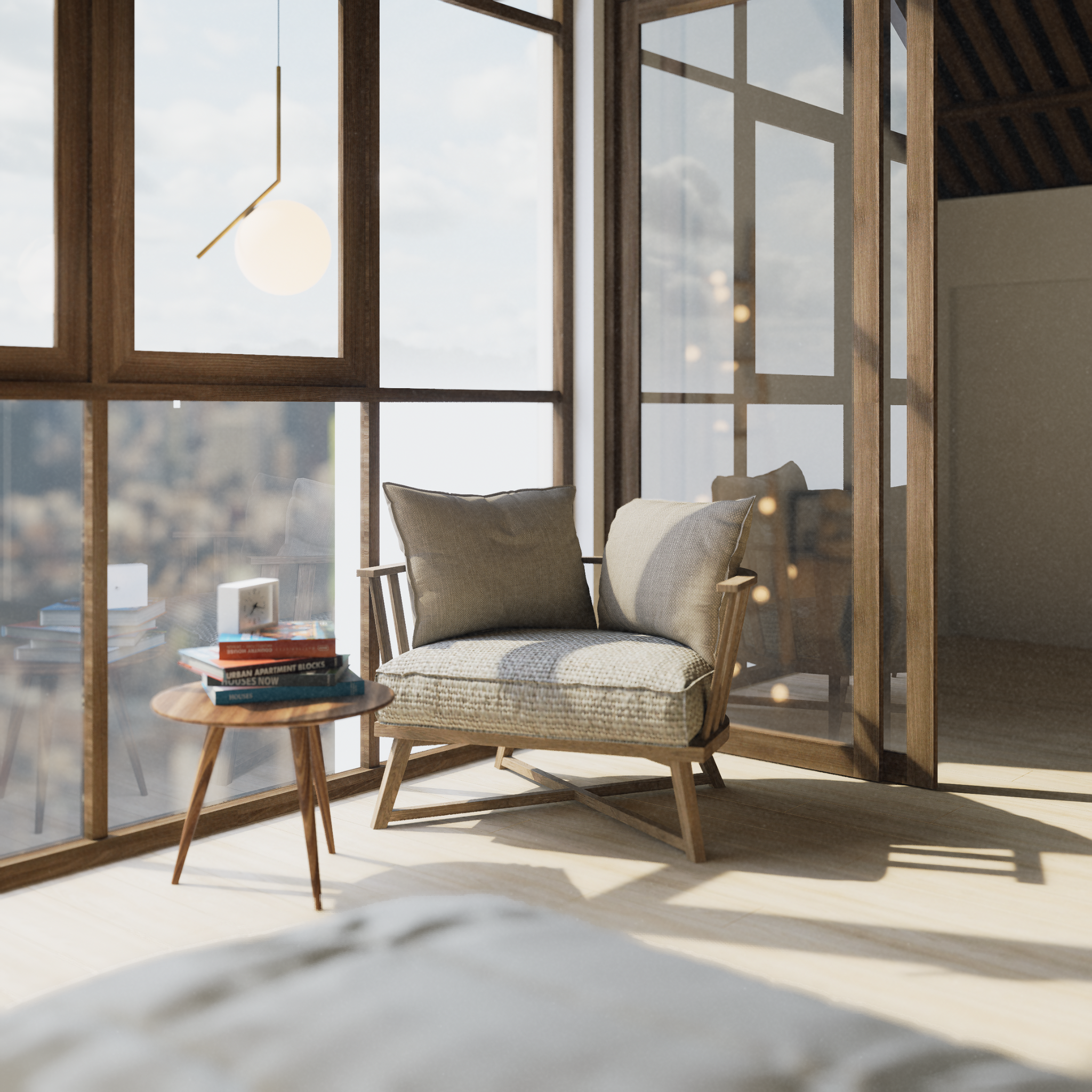 Cozy Minimalist Corner with Modern Furniture · Free Stock Photo