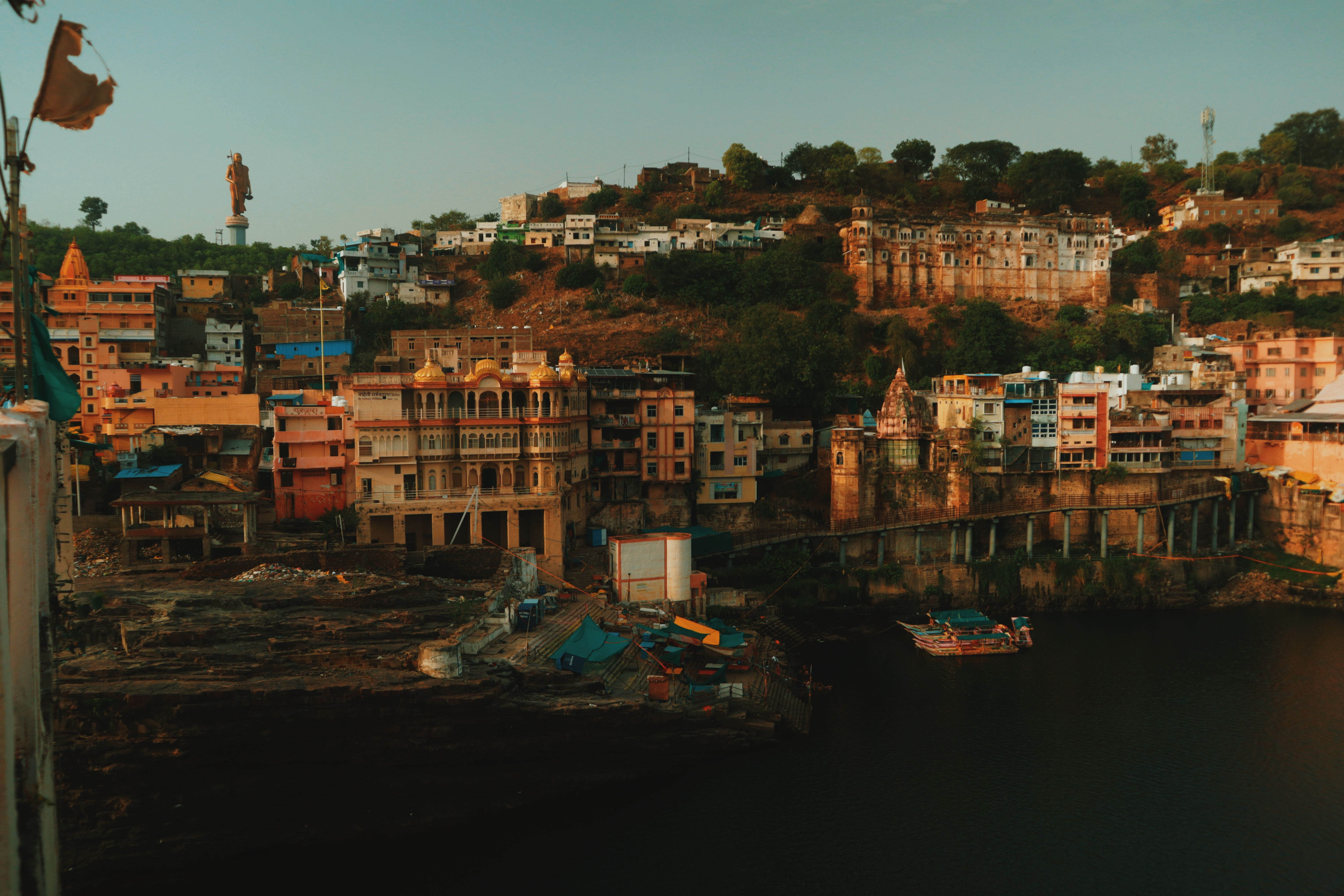 Scenic View of Indian Riverside Town at Dusk · Free Stock Photo