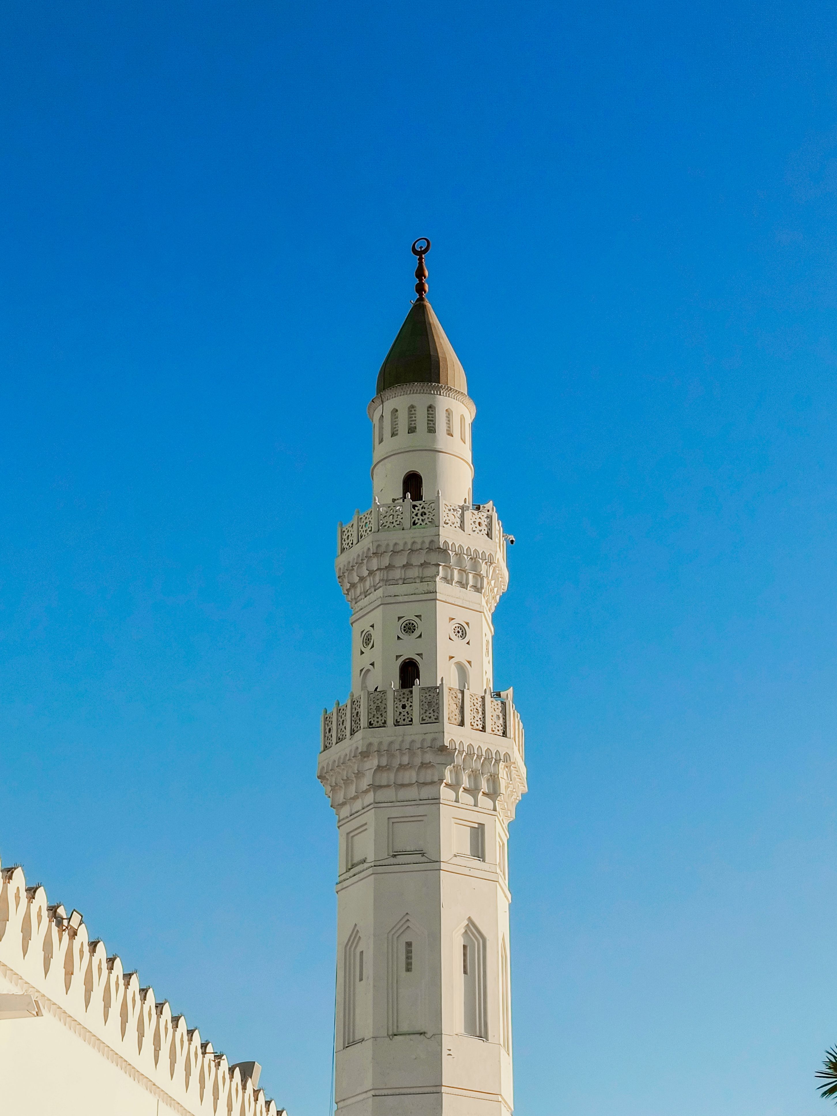 Historic Minaret of Quba Mosque in Madinah · Free Stock Photo