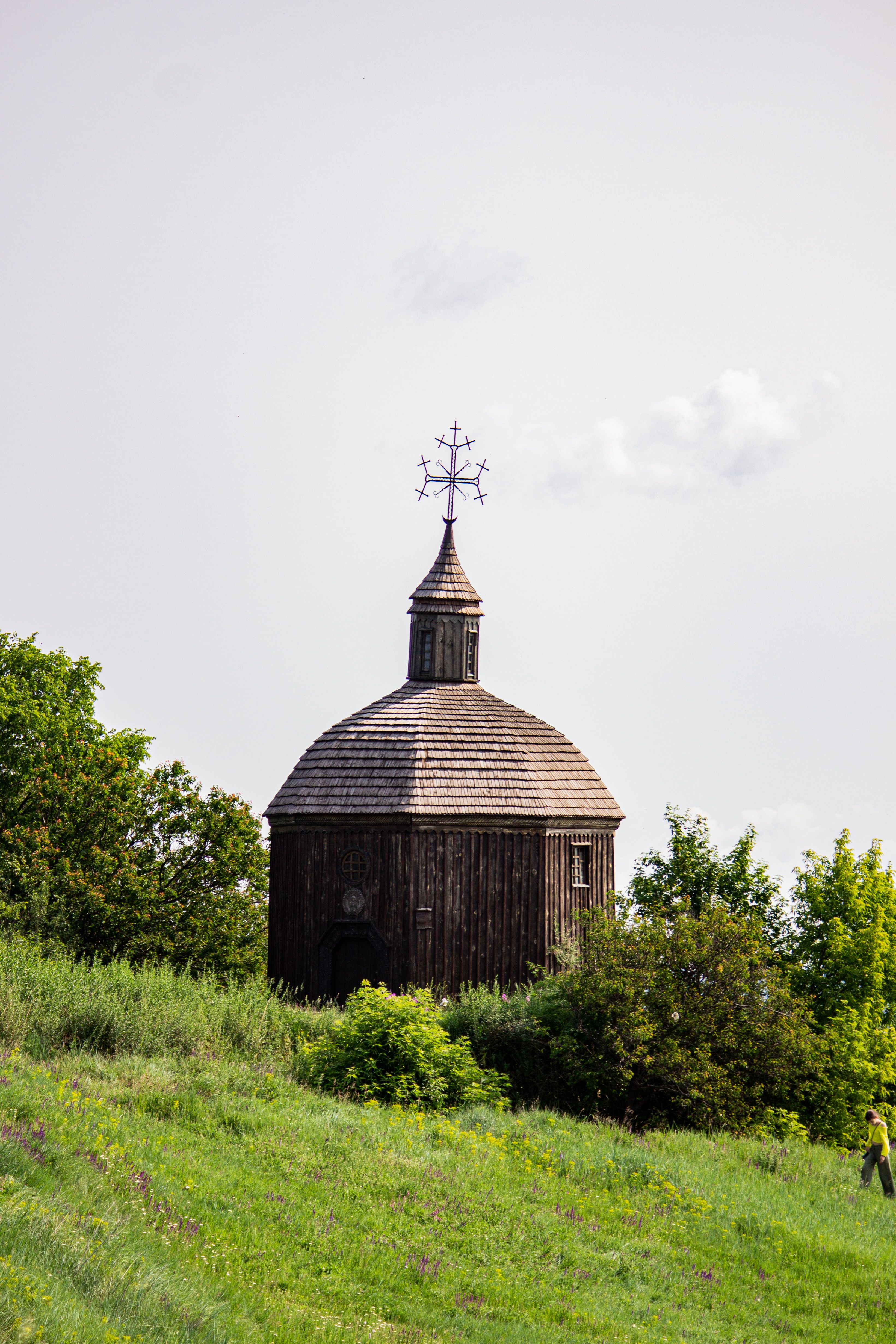 Rustic Wooden Chapel in Lush Greenery · Free Stock Photo