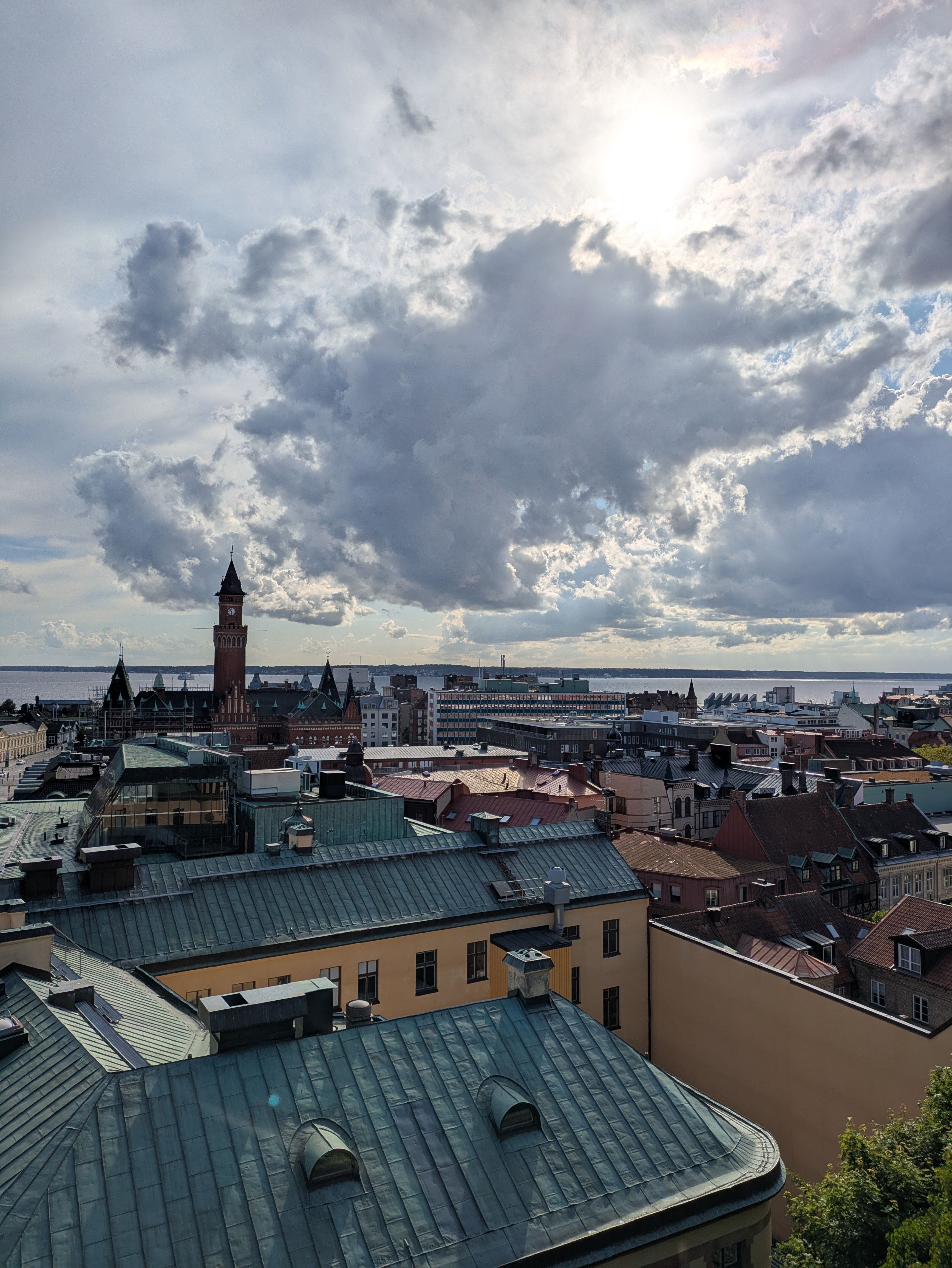 Scenic Aerial View of Helsingborg Cityscape · Free Stock Photo