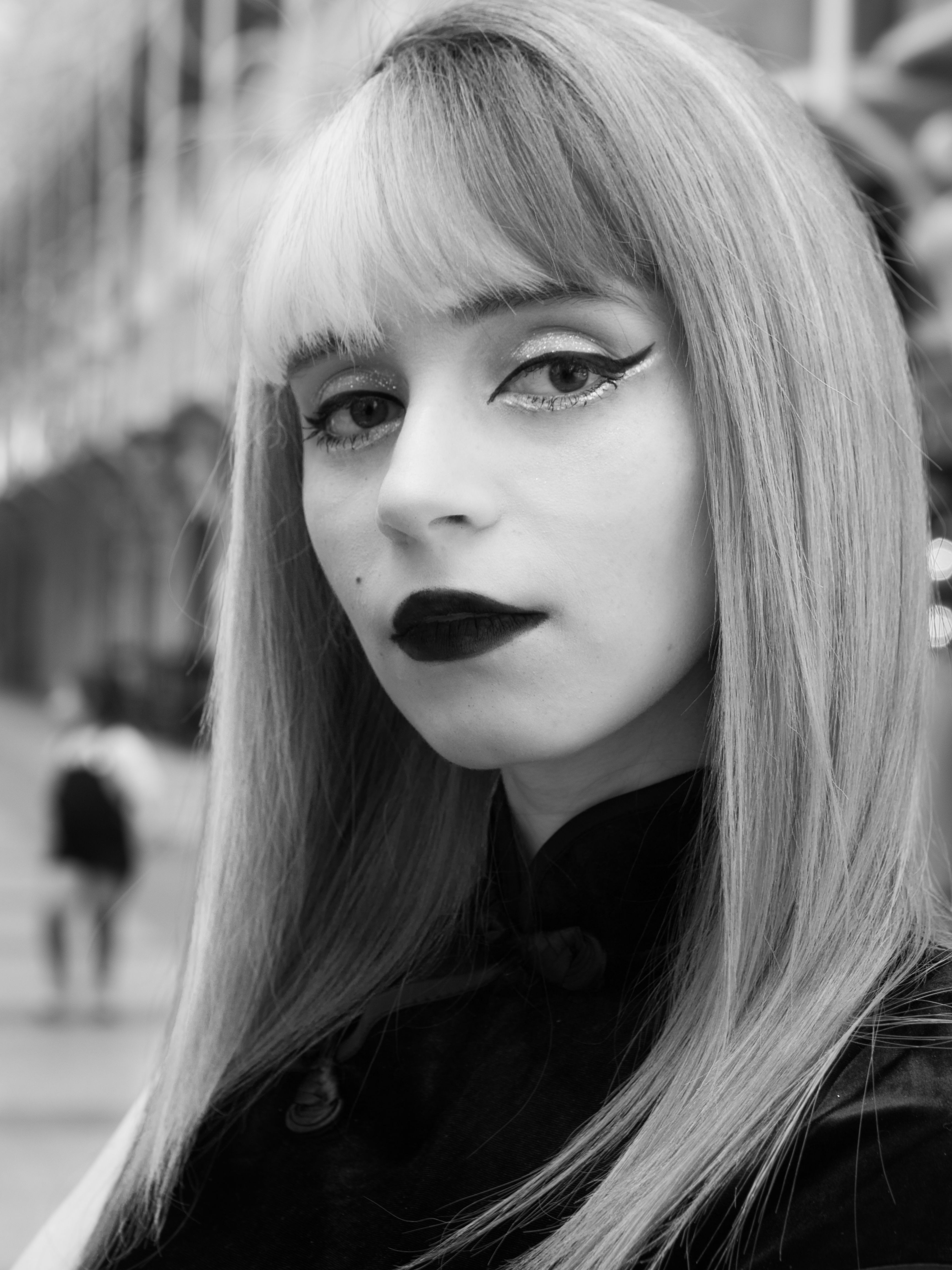 Black and White Portrait of a Young Woman · Free Stock Photo