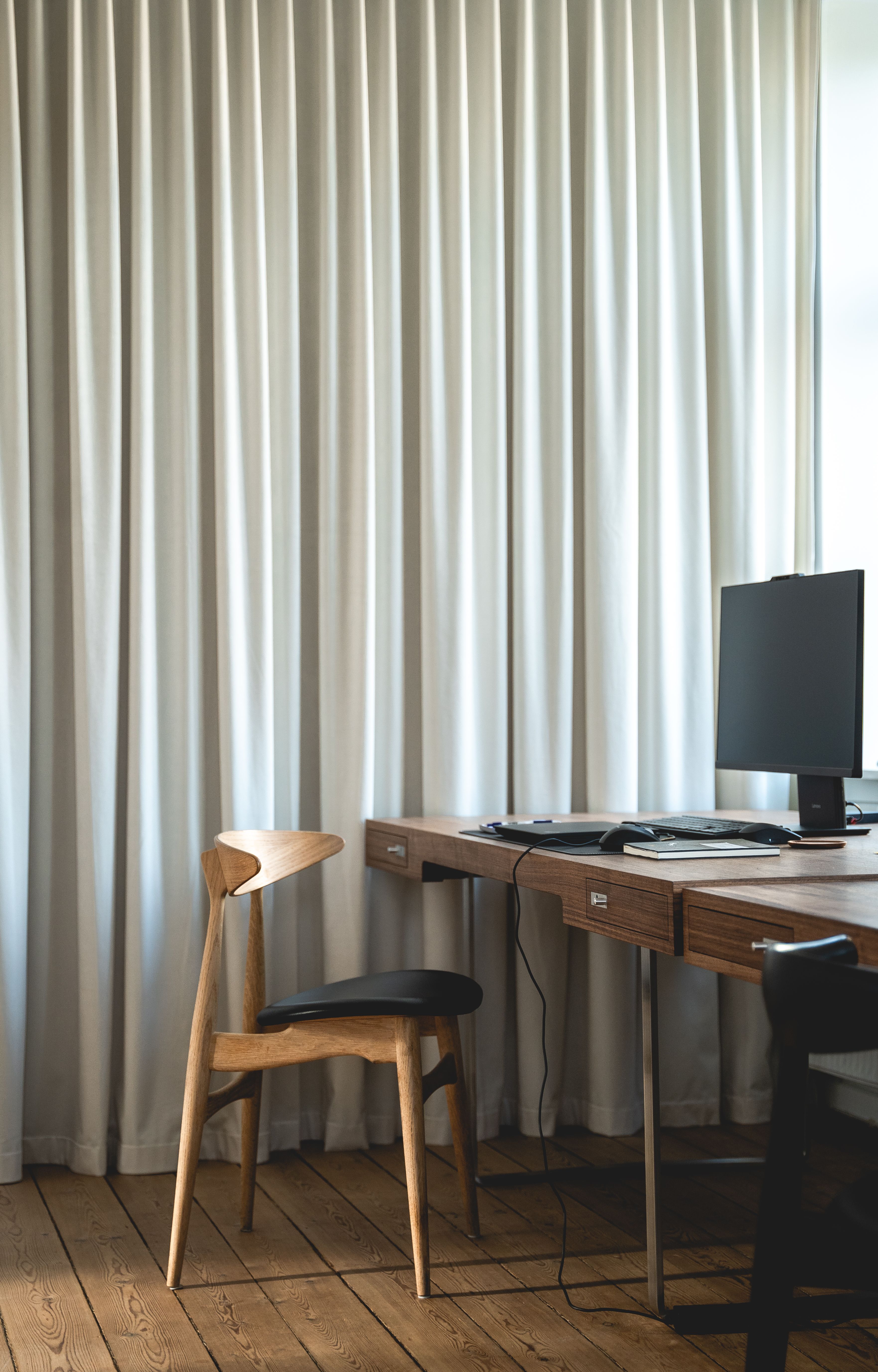 Minimalist Home Office with Danish Furniture · Free Stock Photo