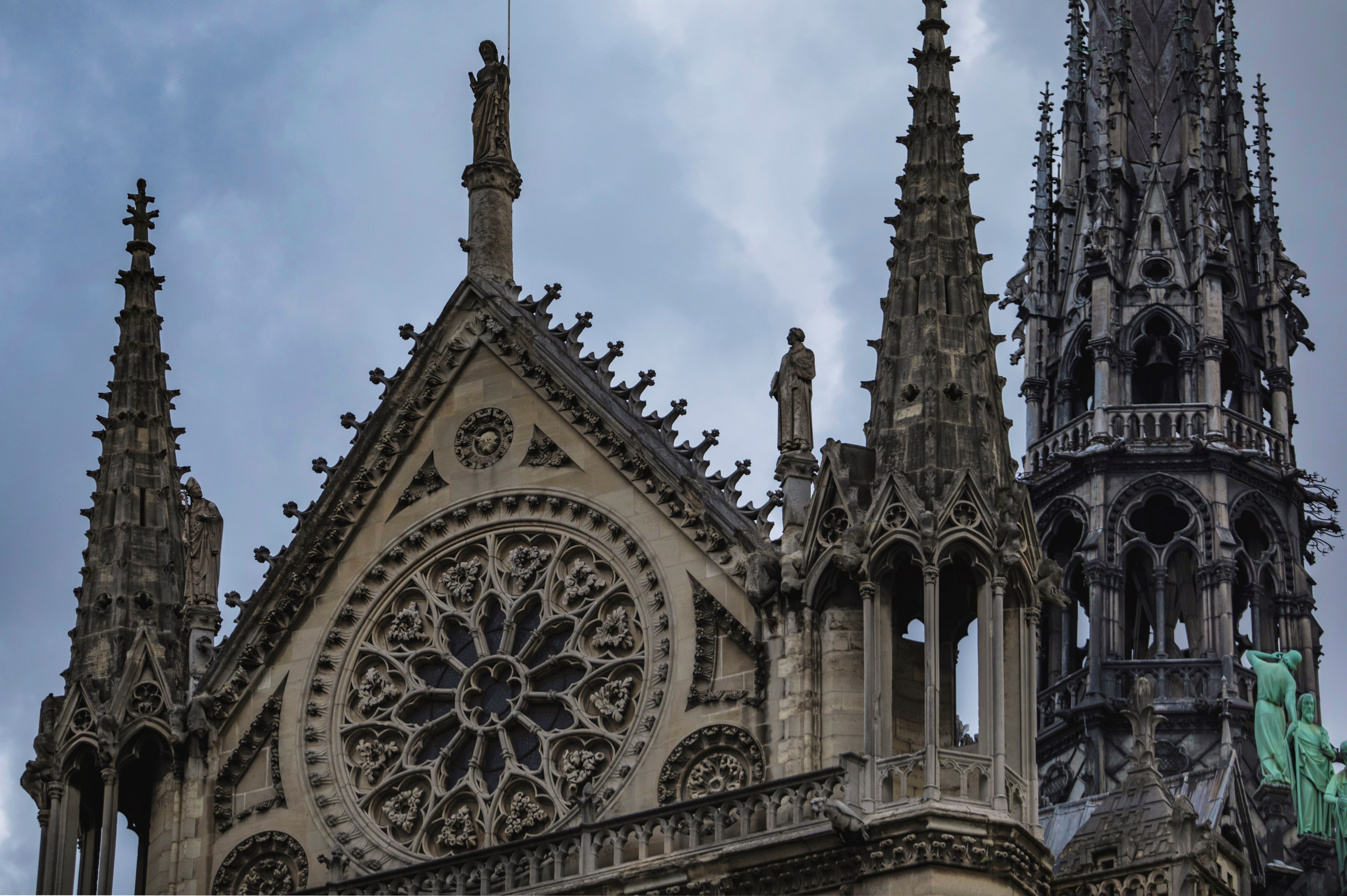 Gothic Architecture of Notre-Dame Cathedral · Free Stock Photo