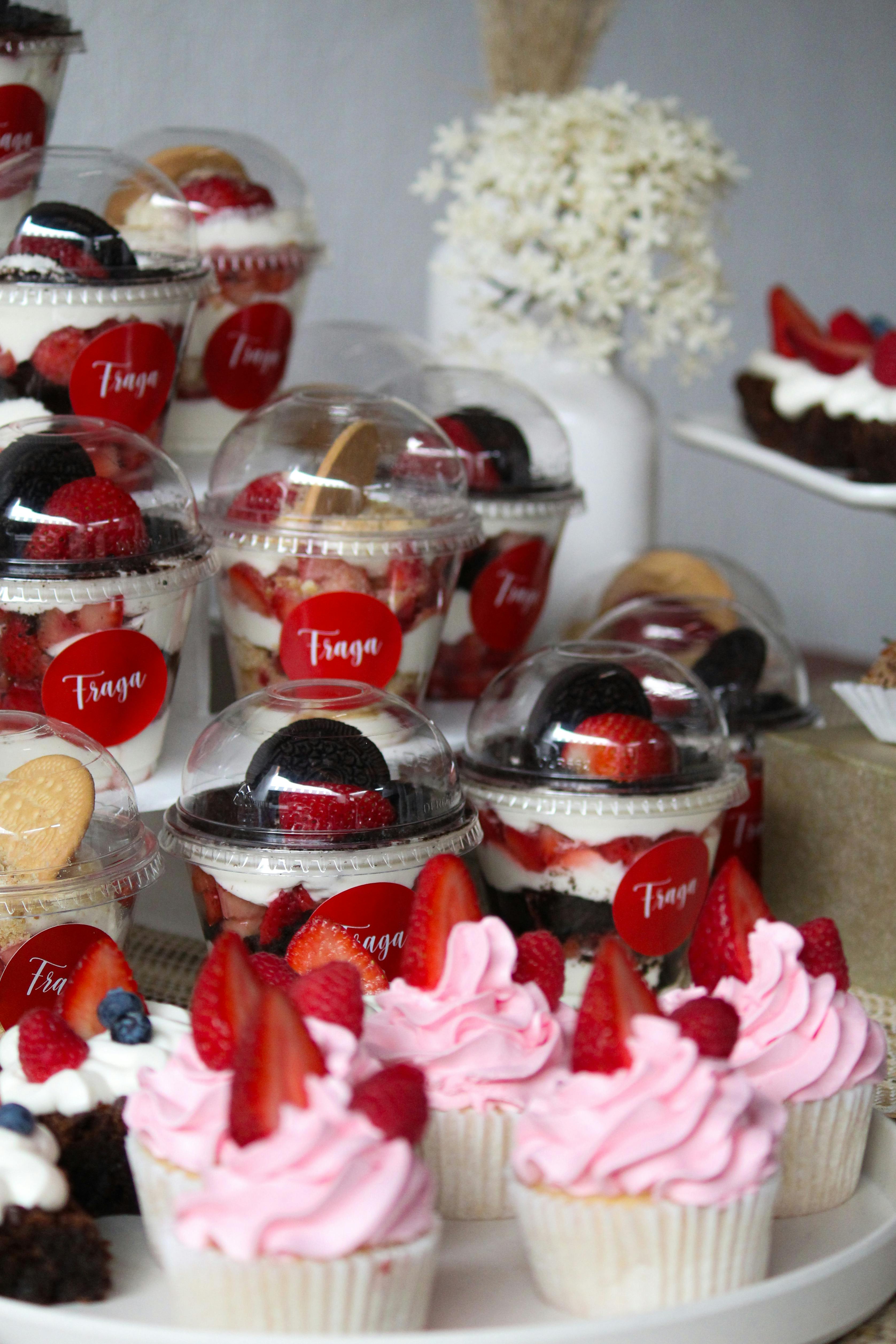 Delicious Dessert Platter with Cupcakes and Parfaits · Free Stock Photo