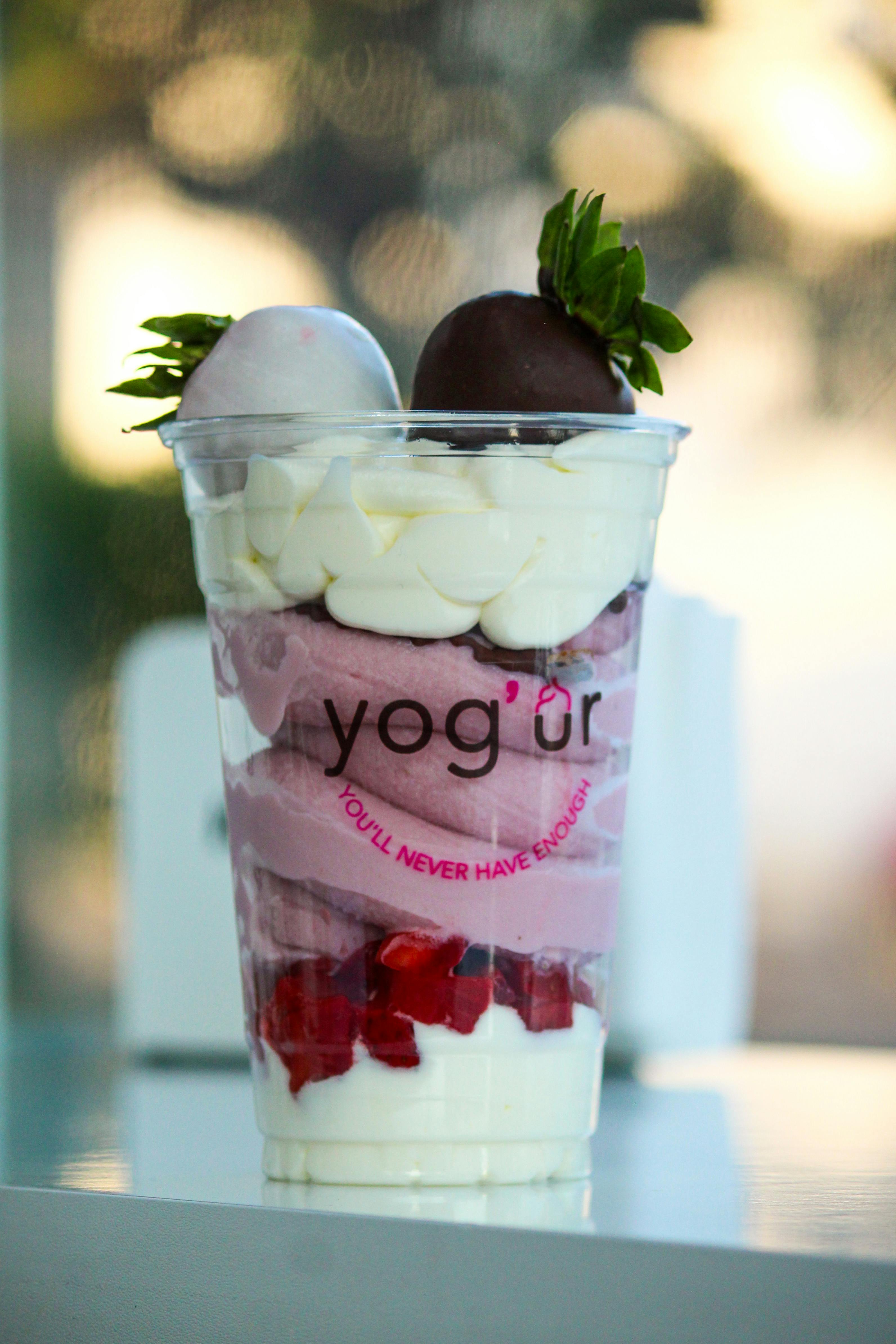 Delicious Layered Yogurt with Strawberries · Free Stock Photo