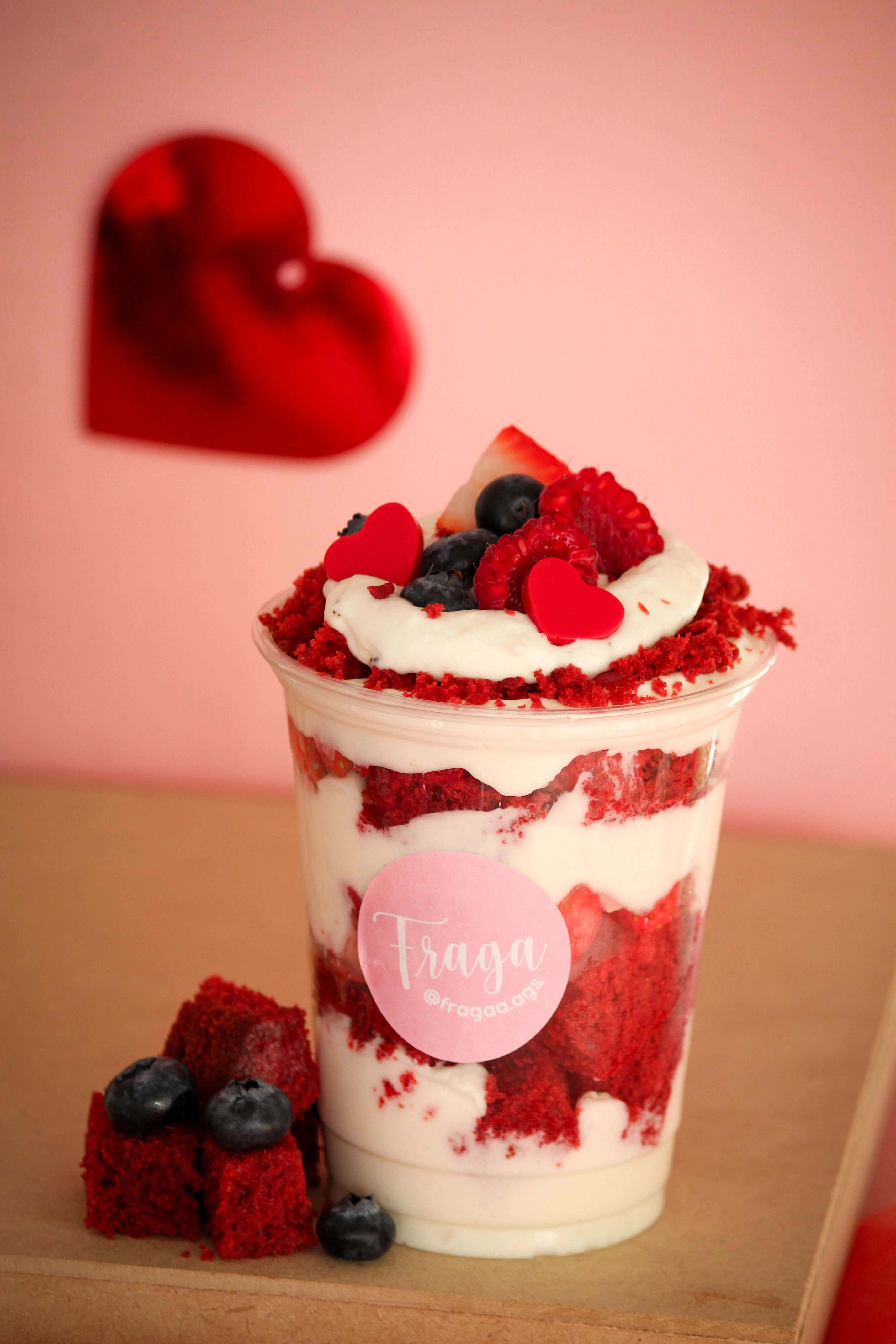 Delicious Red Velvet Berry Parfait Dessert · Free Stock Photo
