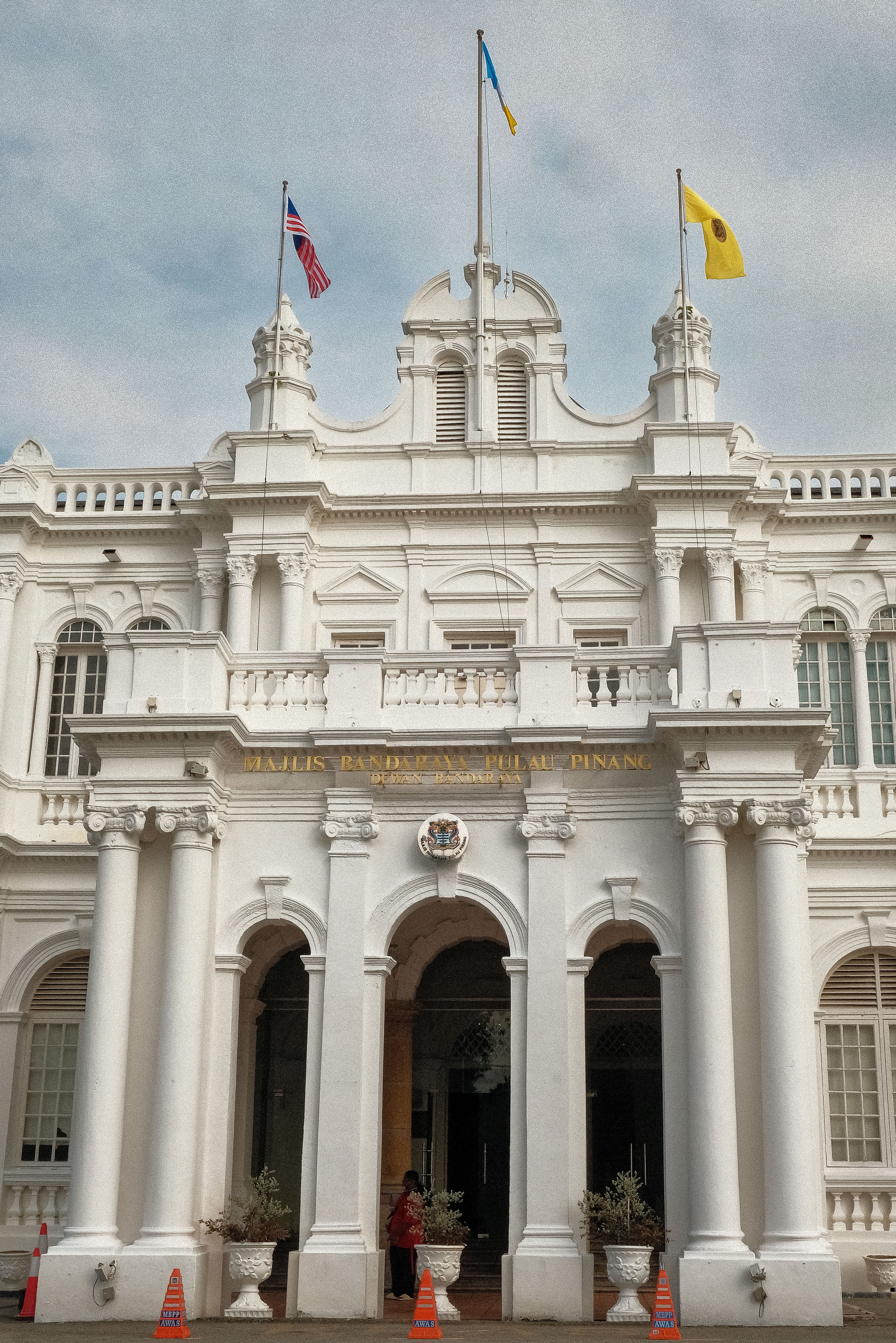 Historic Penang Town Hall Architectural Facade · Free Stock Photo
