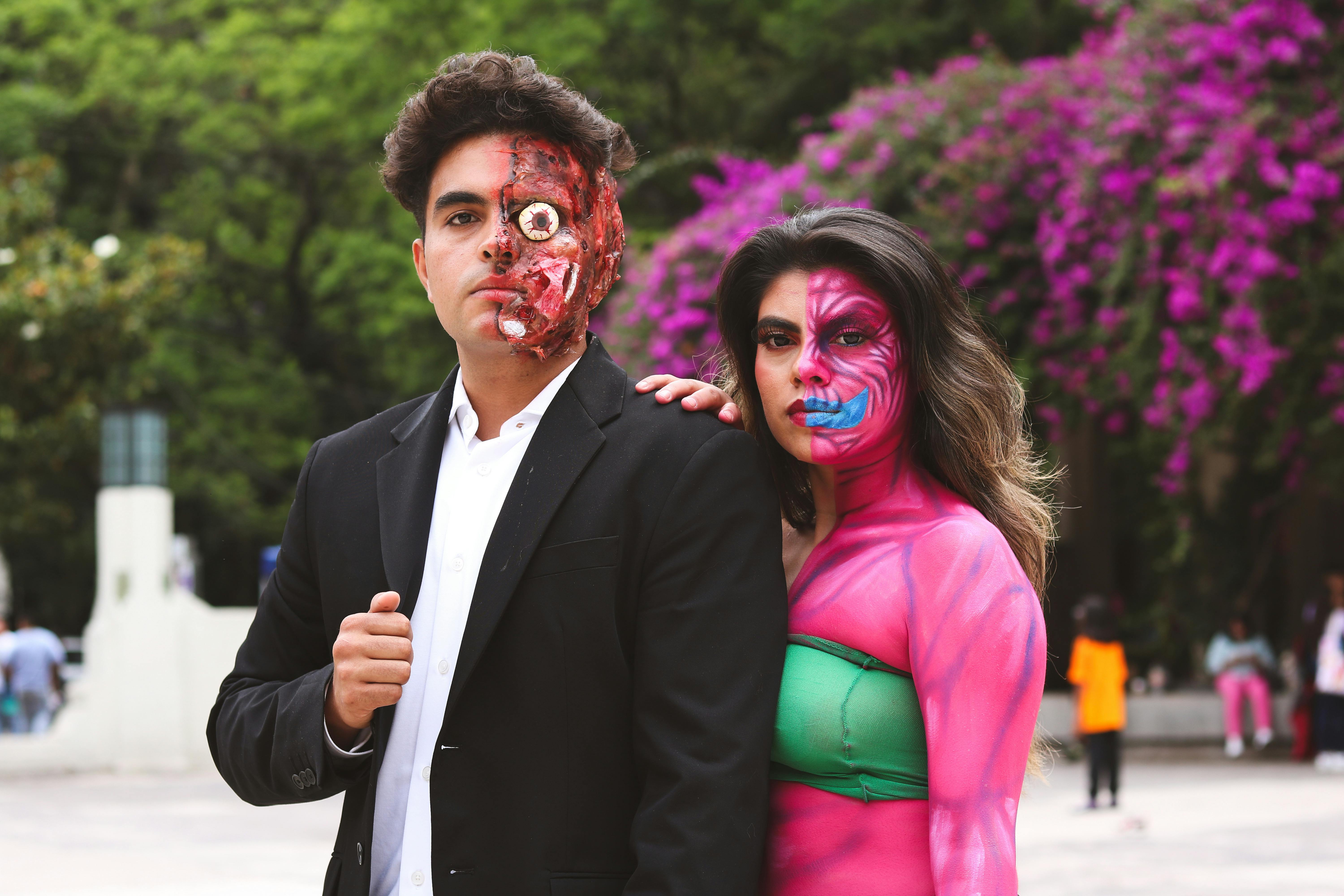 Creative Face Paint Art at Outdoor Event · Free Stock Photo