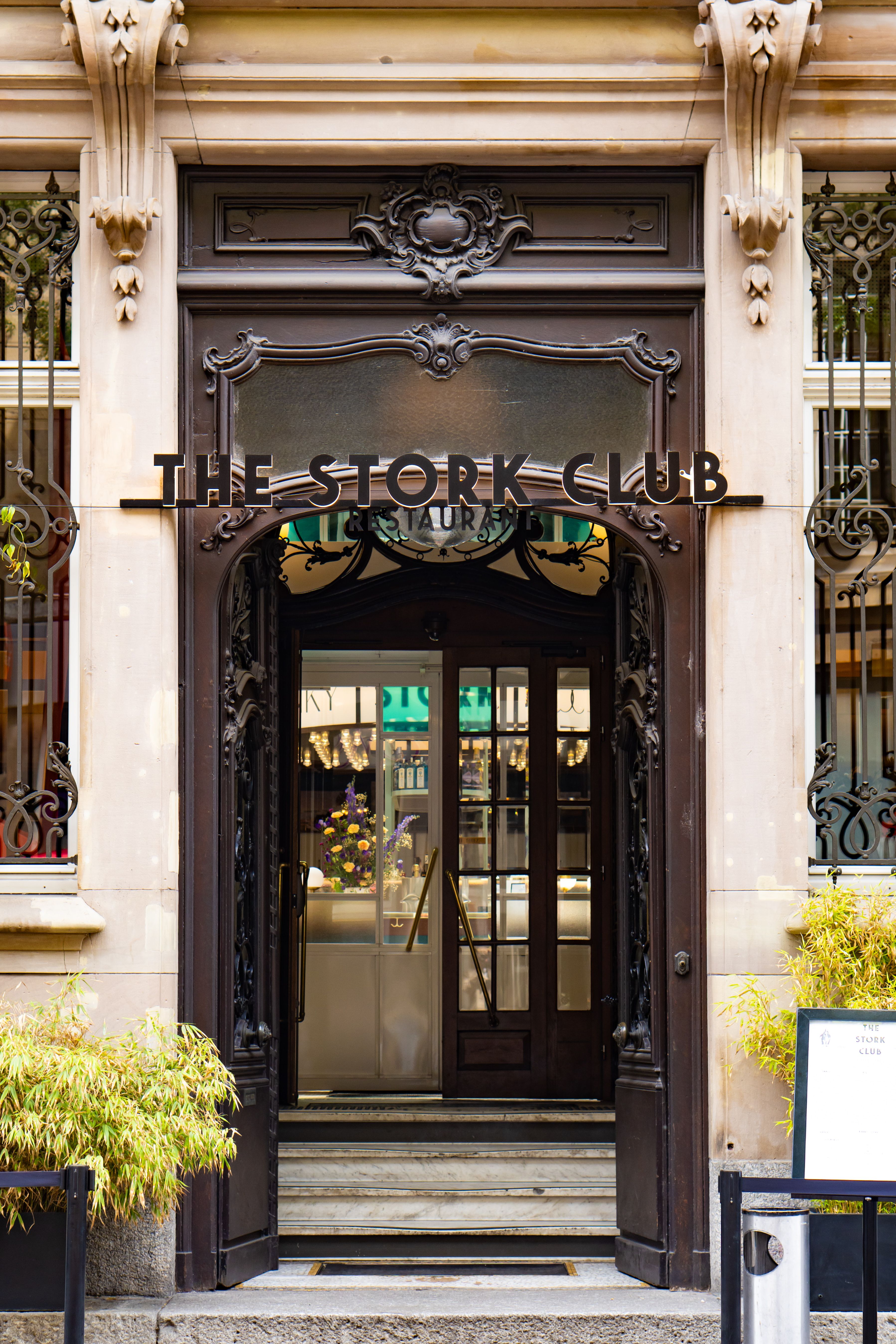 Elegant Entrance of The Stork Club in Strasbourg · Free Stock Photo